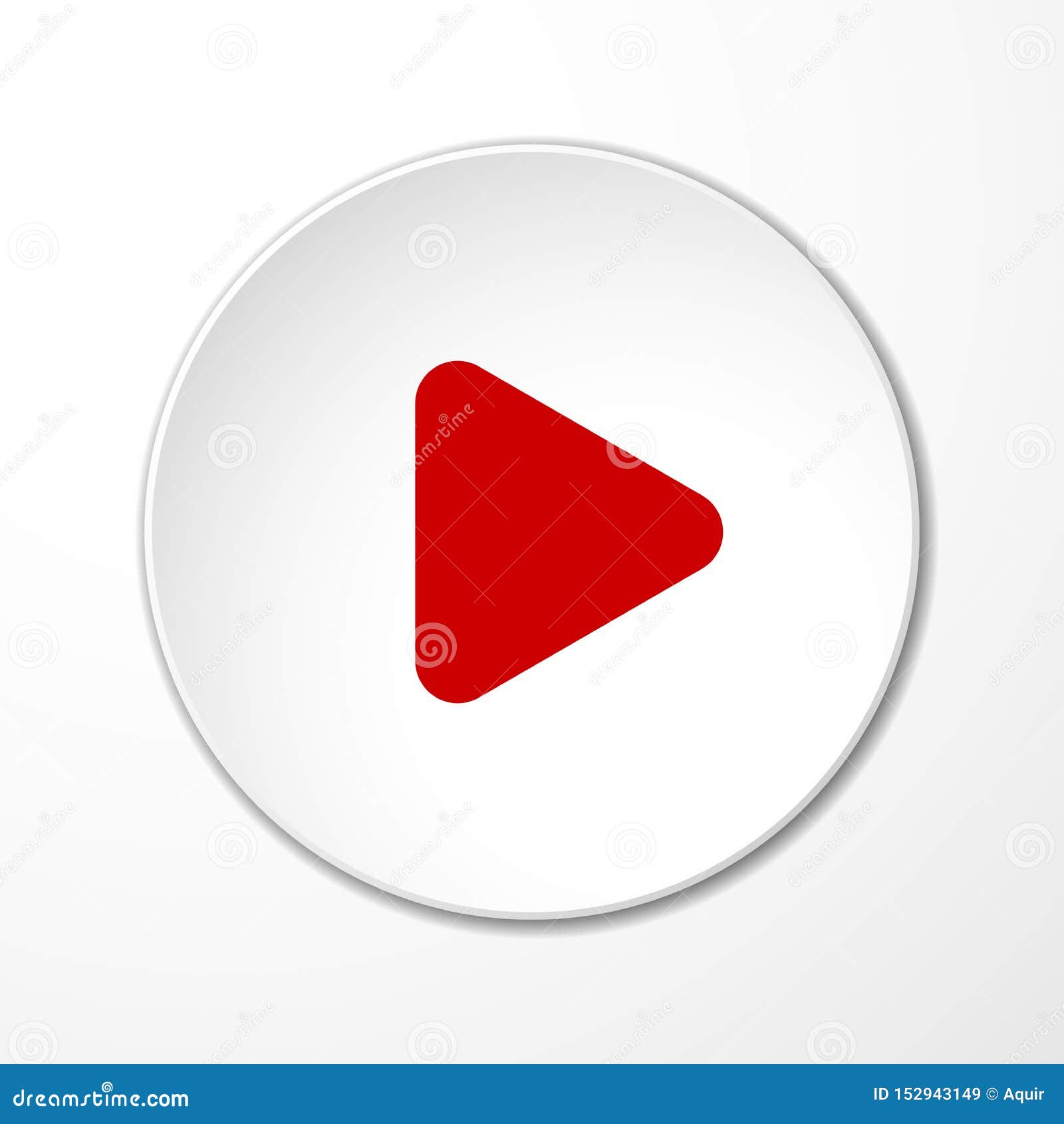 Play button stock vector. Illustration of audio, isolated - 152943149