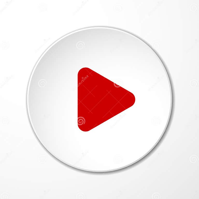 Play button stock vector. Illustration of audio, isolated - 152943149