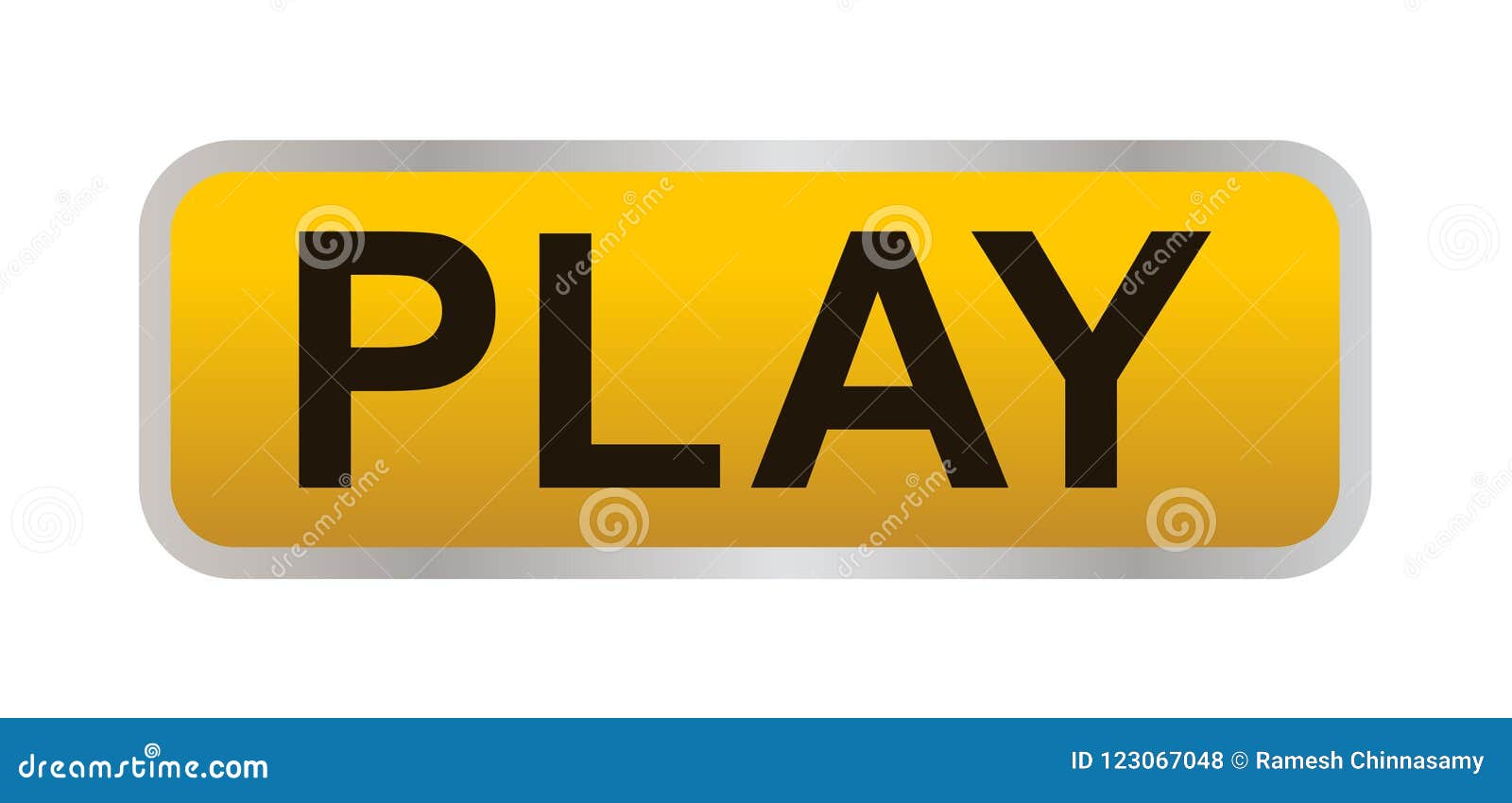 Play button stock vector. Illustration of film, entertainment - 123067048