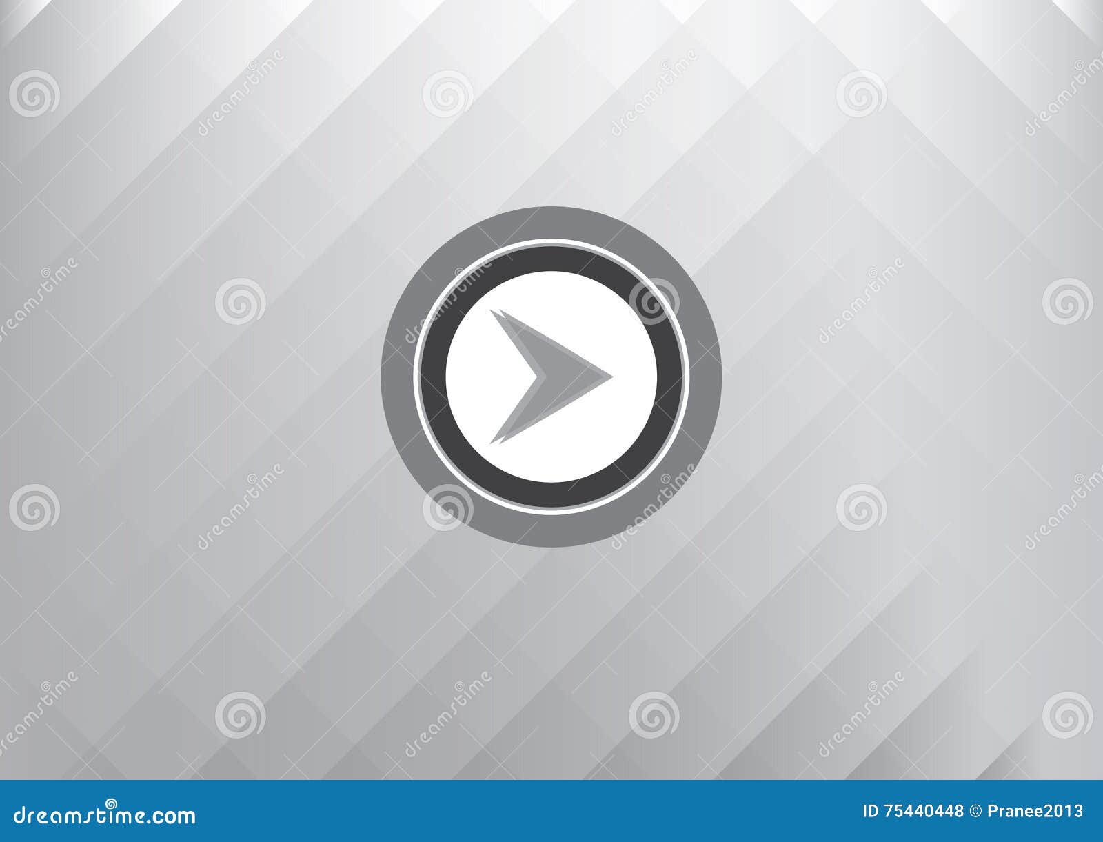 Play Button Technology Concept Abstract Background Stock Vector ...