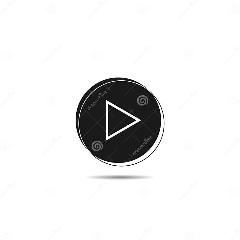 Play button template stock vector. Illustration of active - 204400268