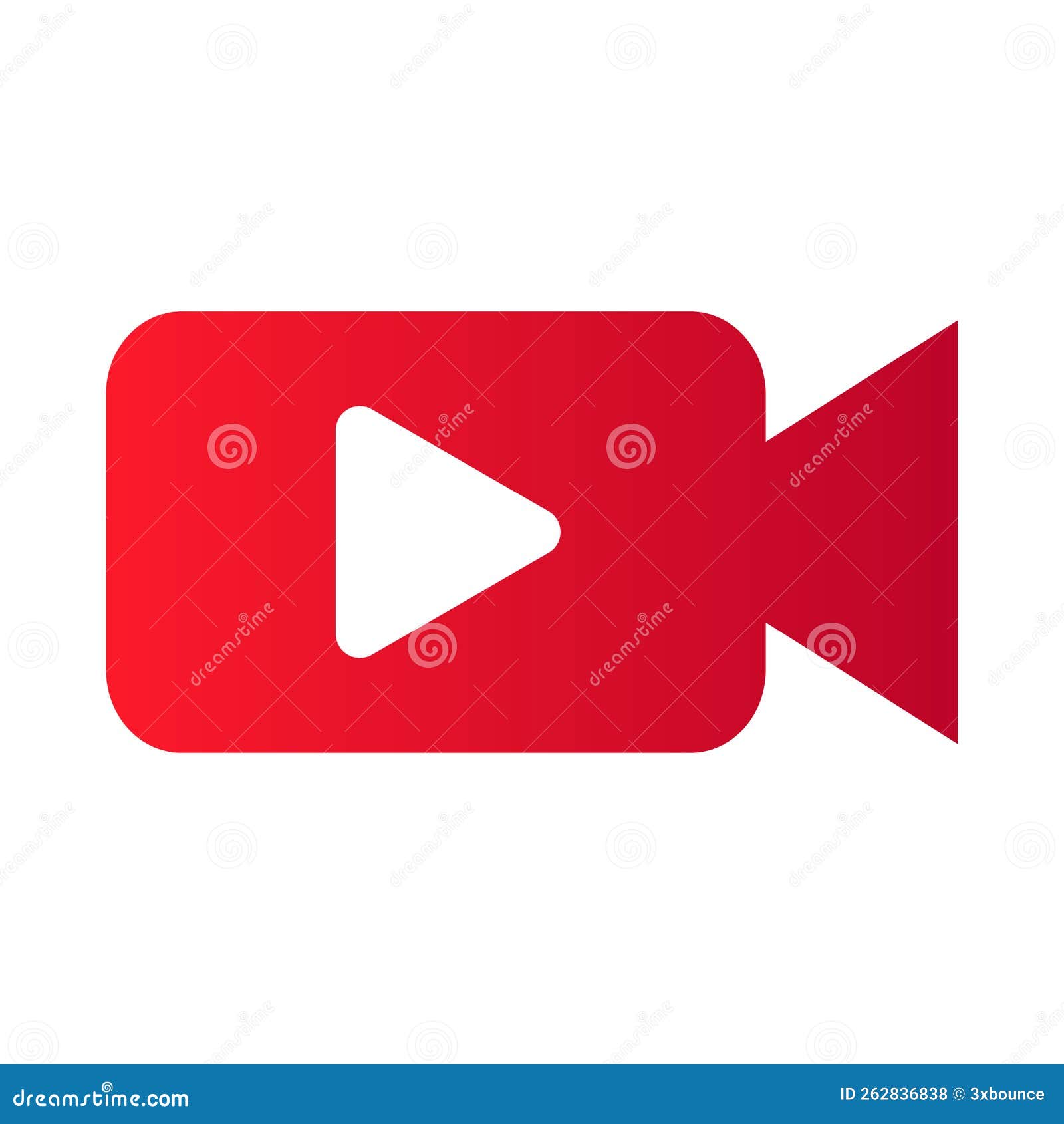 Play Button Template. Button Red Color Web Element Stock Vector ...
