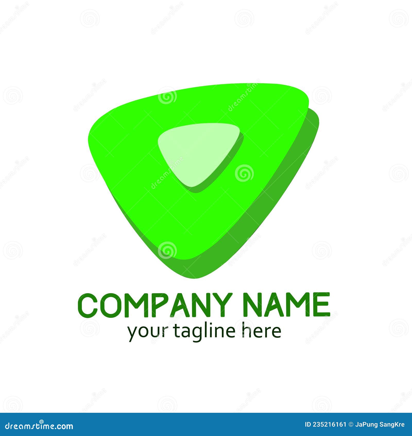 Play Button Vector Logo Illustration, with Cool Color Combinations ...