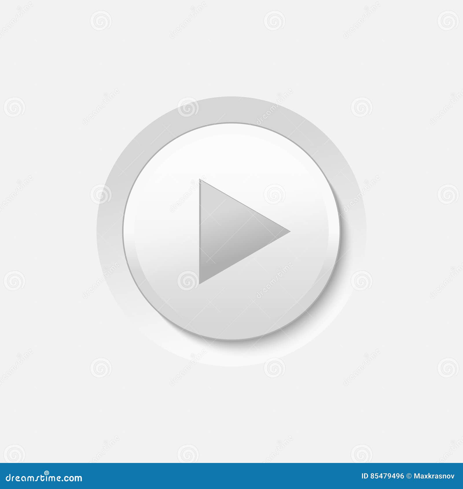 Play Button stock vector. Illustration of sign, audio - 85479496