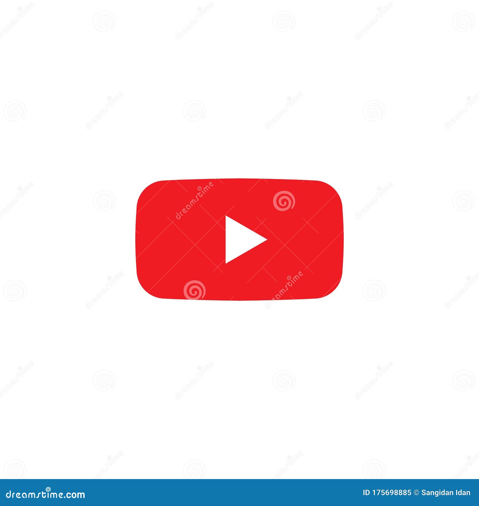 Youtube Play Button Logo Vector