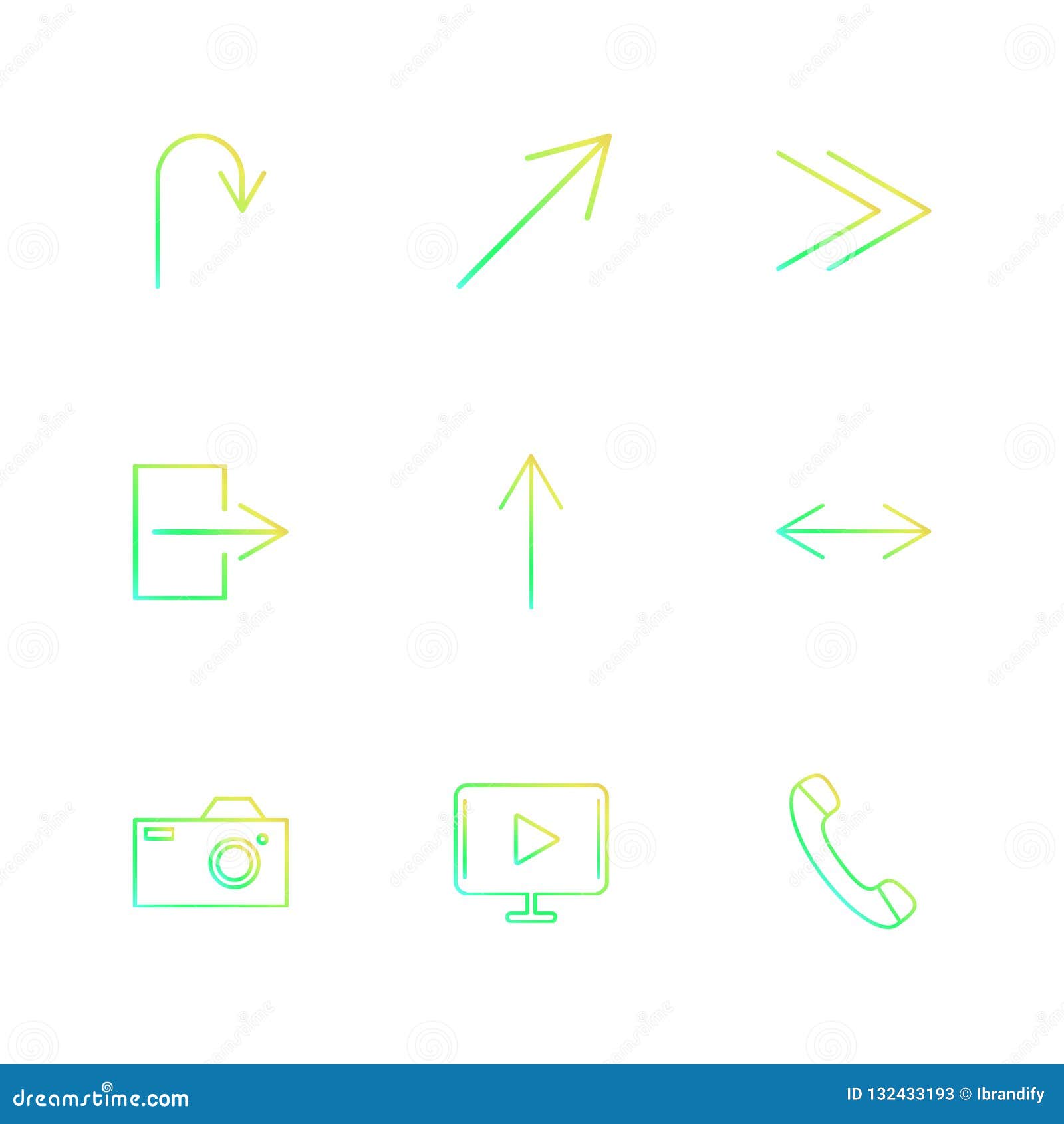 Play , Camera , Call , Arrows , Directions , Avatar , Download Stock ...