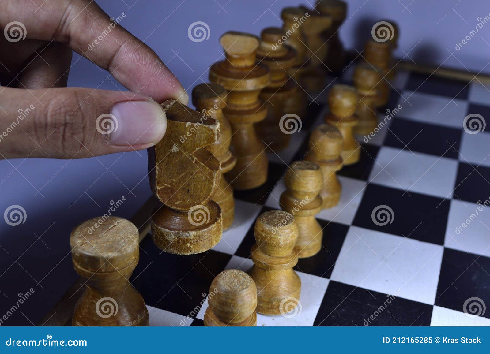 Play Chess on a Chess Board Stock Image - Image of chessboard ...