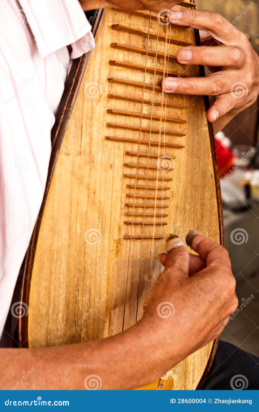 Play Chinese Musical Instrument Pipa Stock Photo - Image of asia ...
