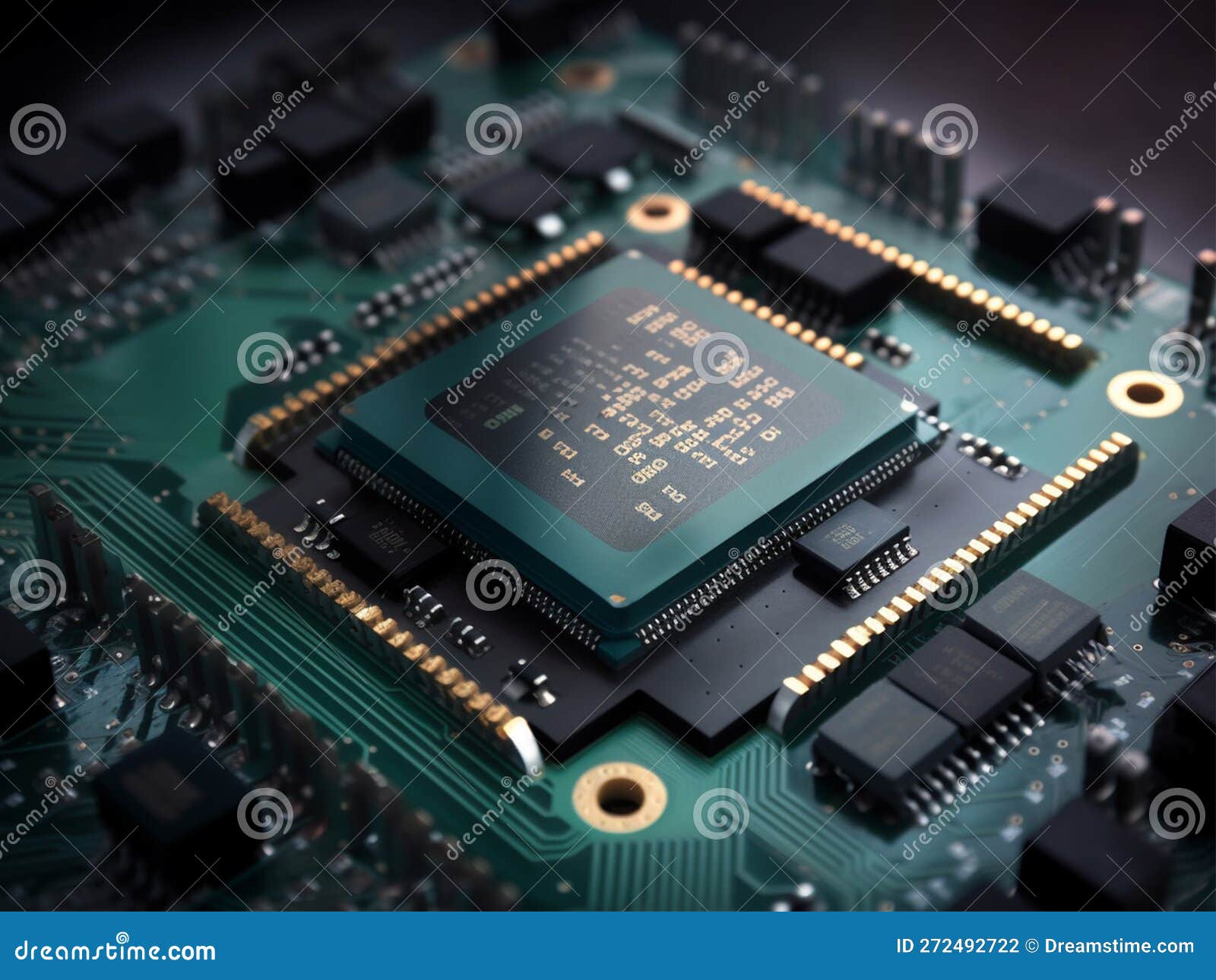 Chip Set in Motherboard, Microchip in Mainboard Circuit Board, Computer ...