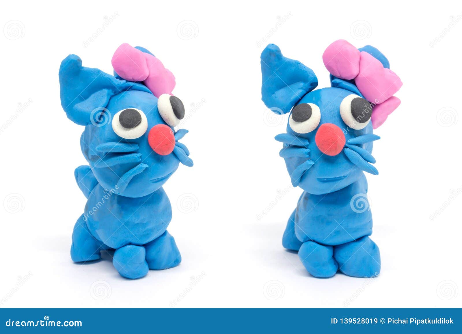 Play Doh Cat on White Background Stock Image - Image of animals, cute ...