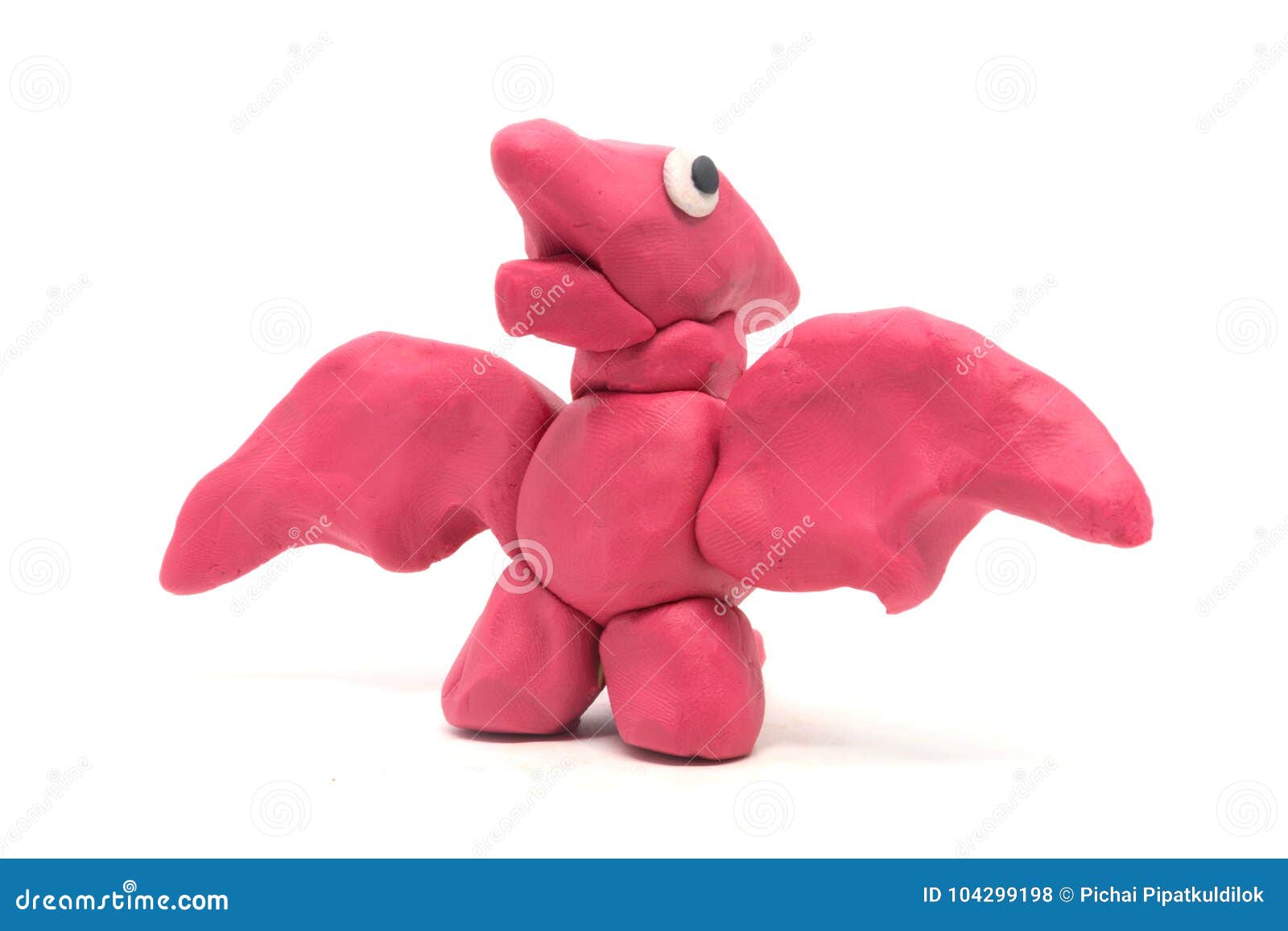 Play Dough Pteranodon on White Background Stock Photo - Image of ...
