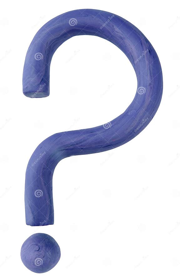 Play dough question mark. stock illustration. Illustration of concept ...
