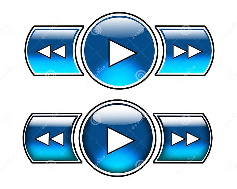 Play and Fast Forward/backward Stock Vector - Illustration of backward ...