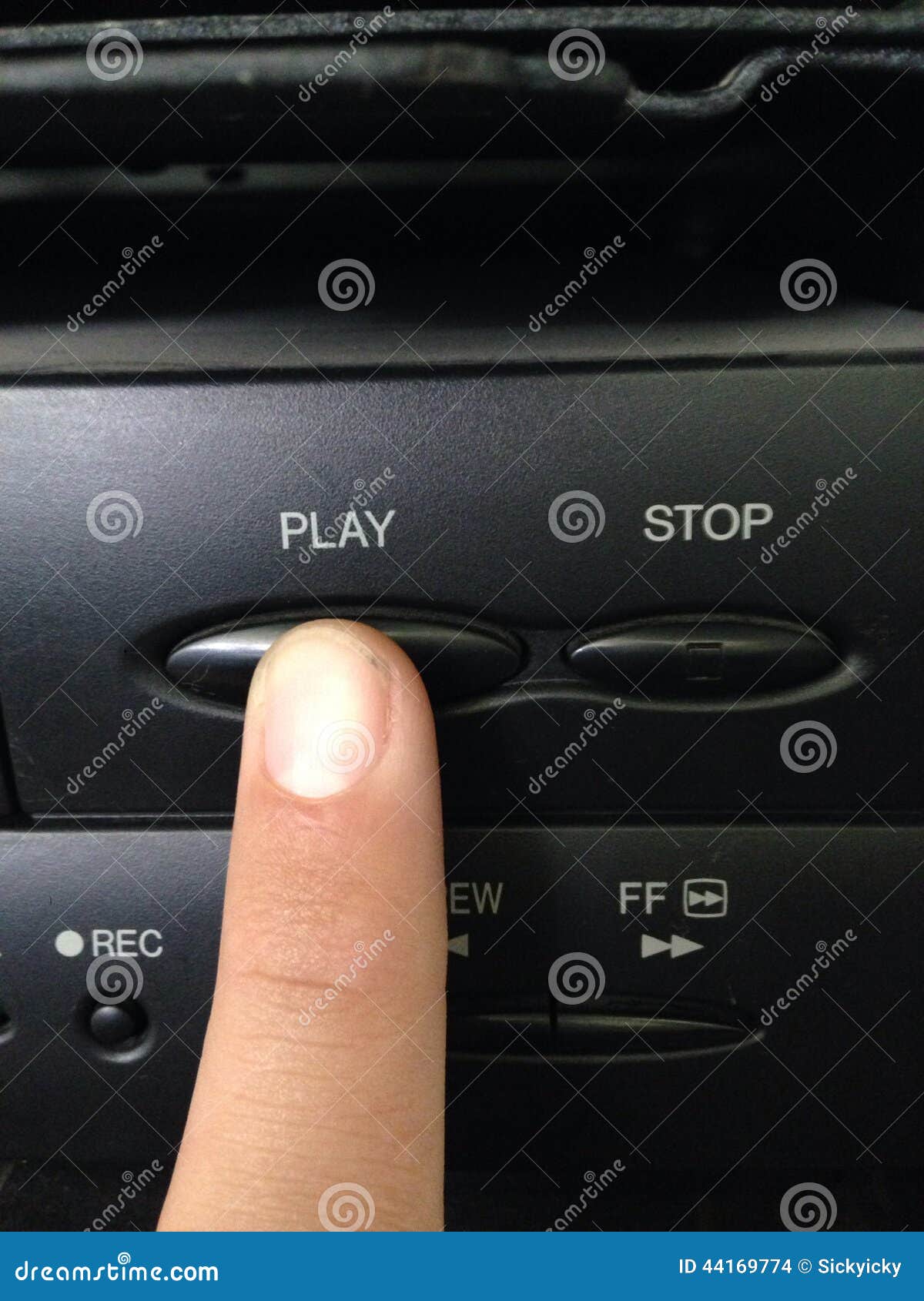 Play stock photo. Image of play, pressing, finger, button - 44169774