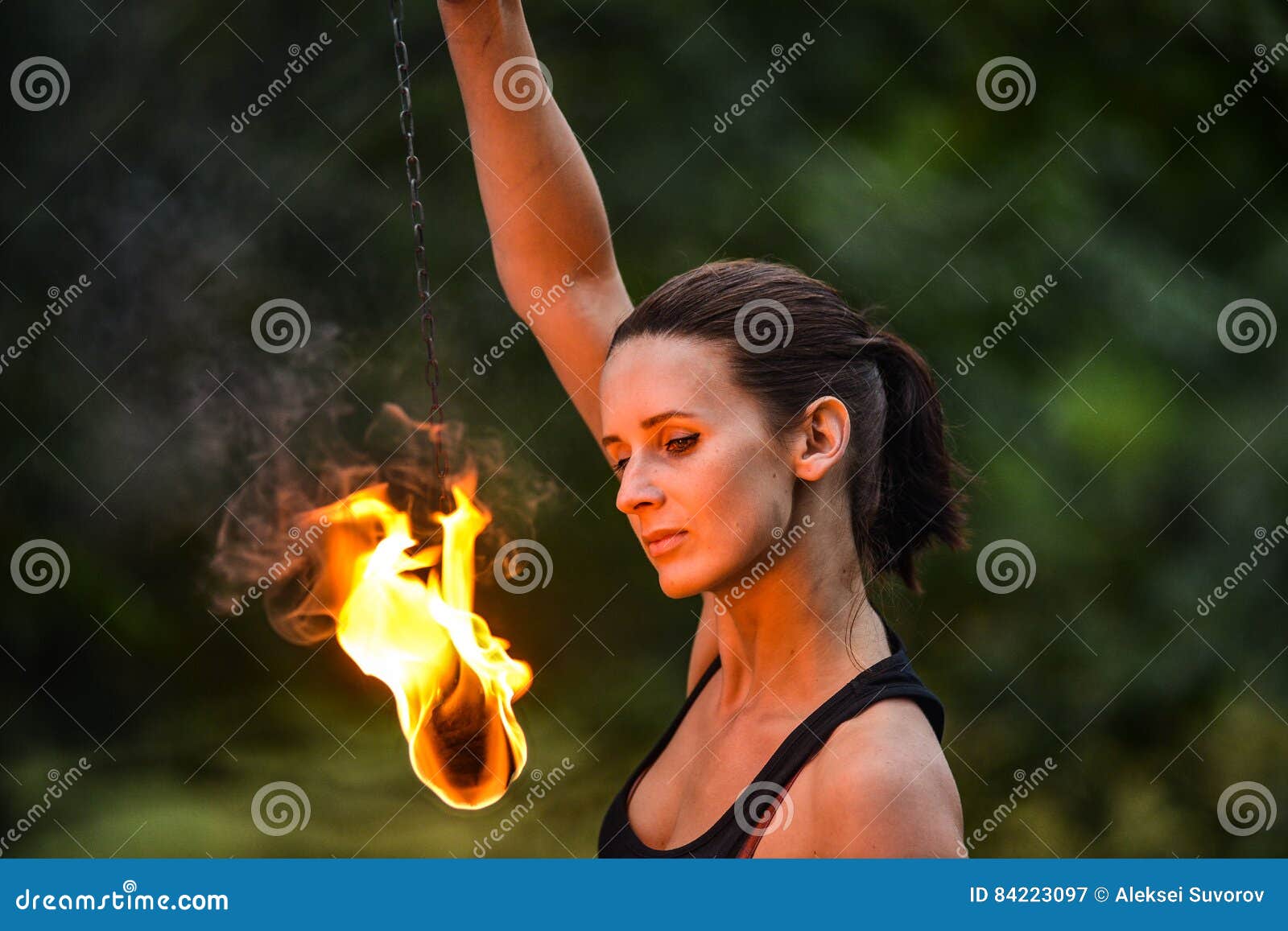 Play with fire show stock image. Image of light, motion - 84223097