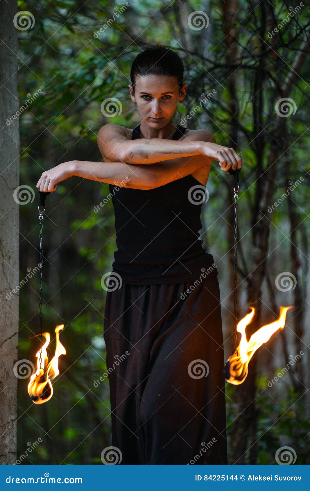 Play with fire show stock photo. Image of festival, impressive - 84225144