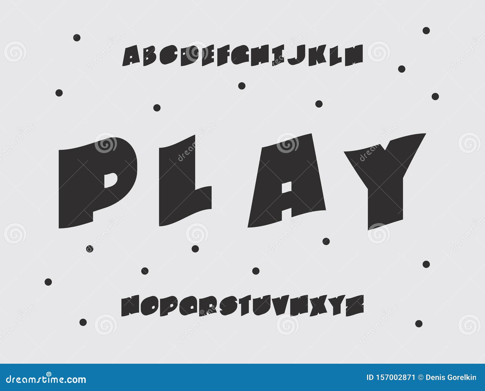 Play font. Vector alphabet stock vector. Illustration of typeface ...