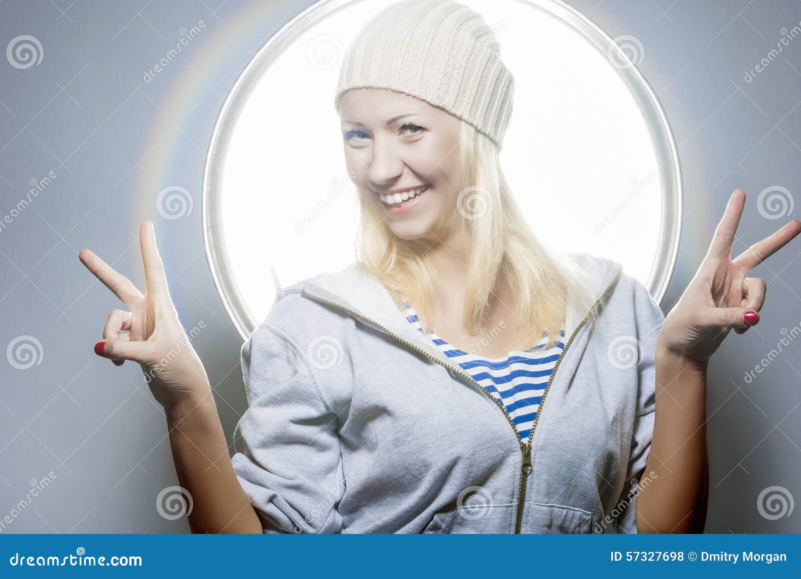 Play the Fool stock photo. Image of blond, attractive - 57327698