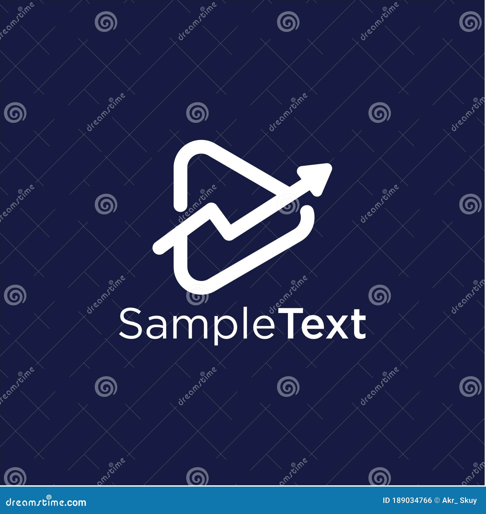 Play Graphic Logo Design Template Stock Illustration - Illustration of ...