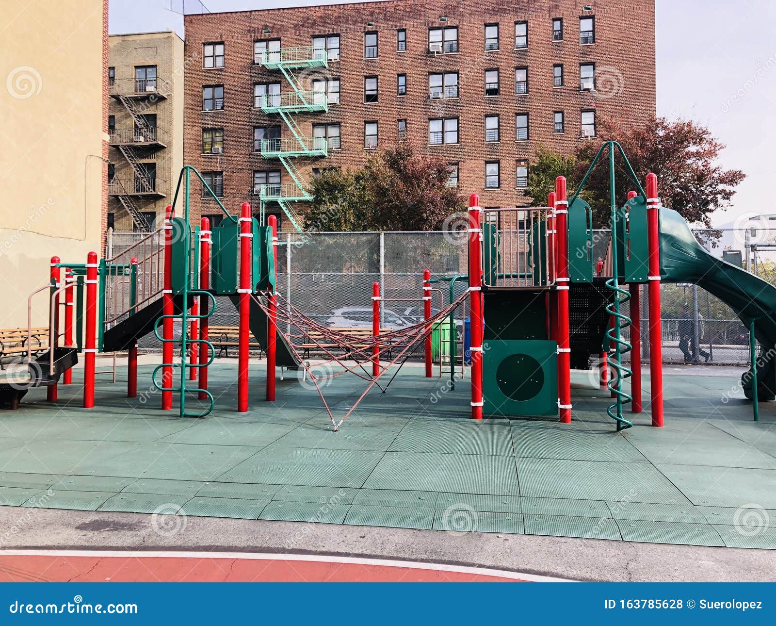 Play ground in NYC editorial stock photo. Image of playground - 163785628