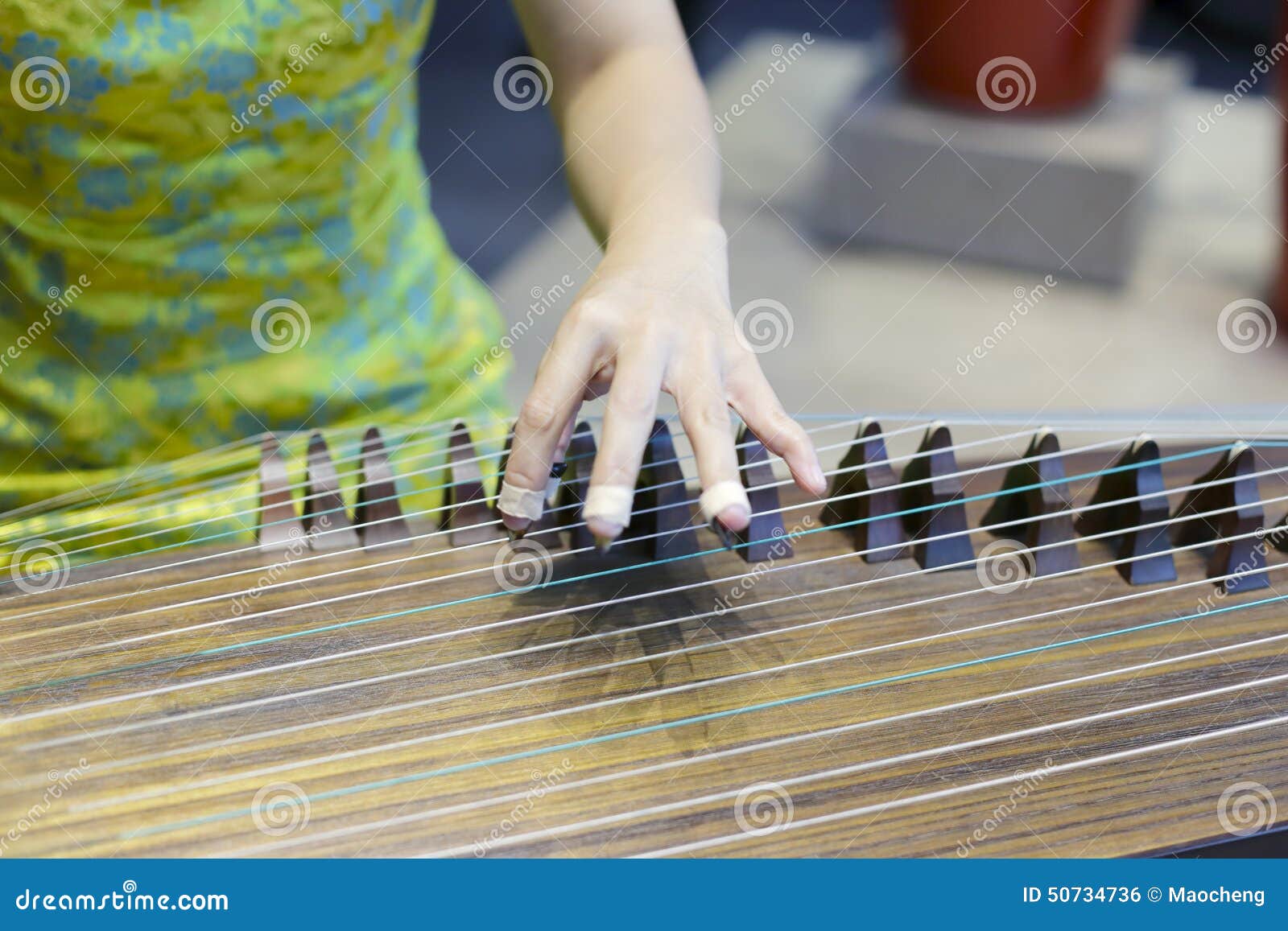 Play the guqin stock photo. Image of playing, guzheng - 50734736