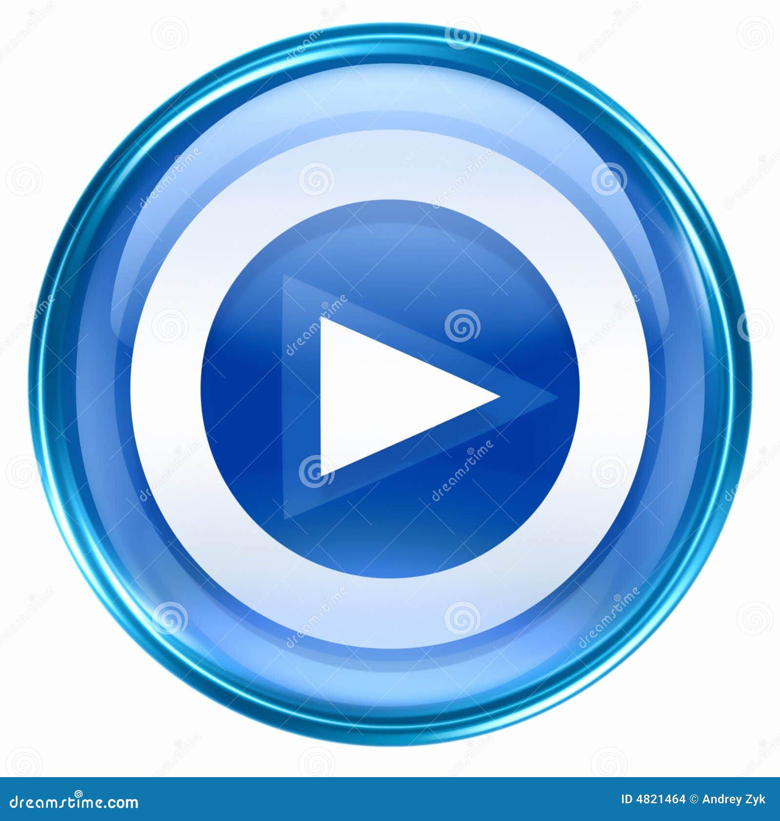 Play icon blue stock illustration. Illustration of connect - 4821464