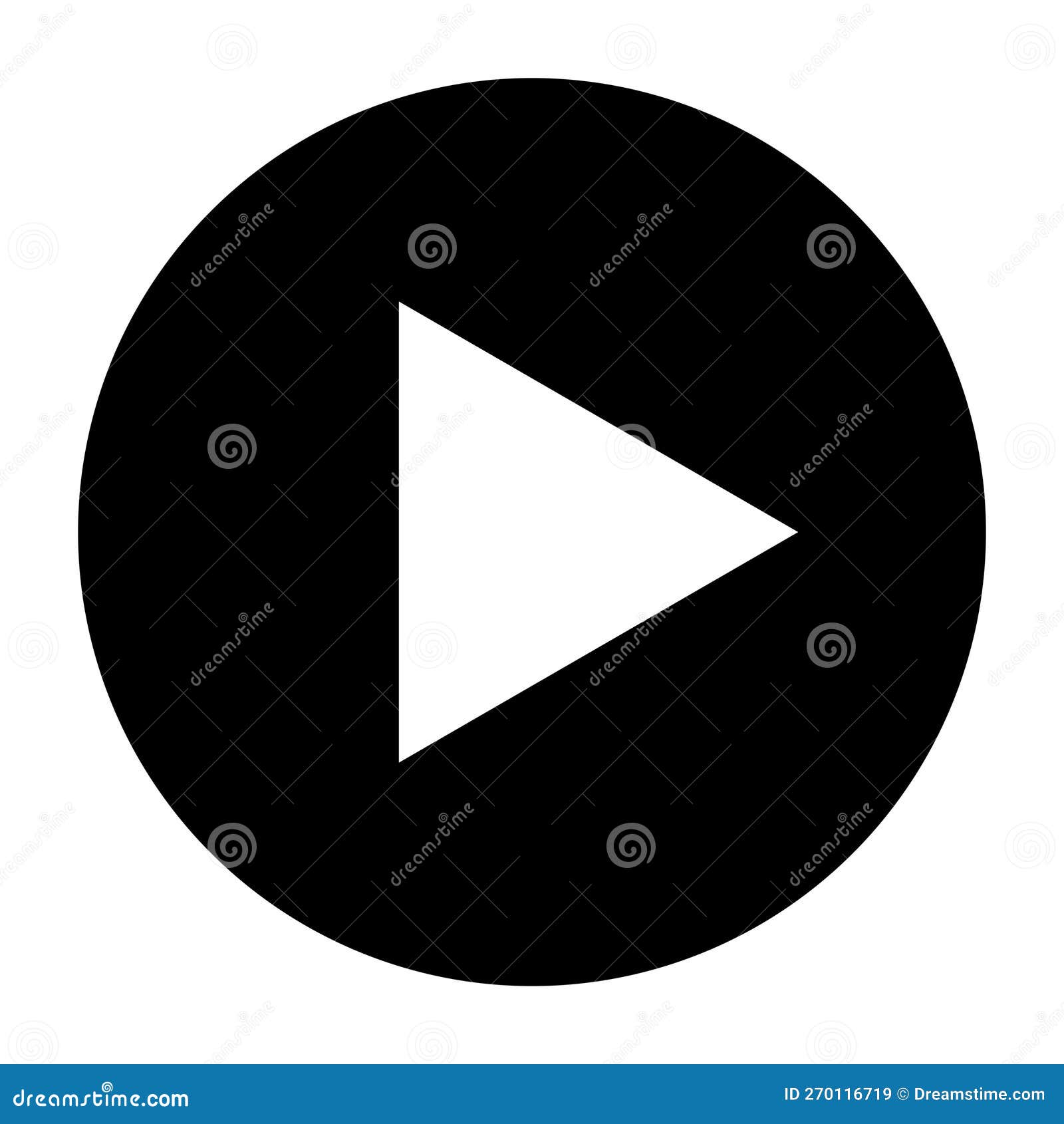 Play Icon. Media Vector Illustration Isolated on White Background ...