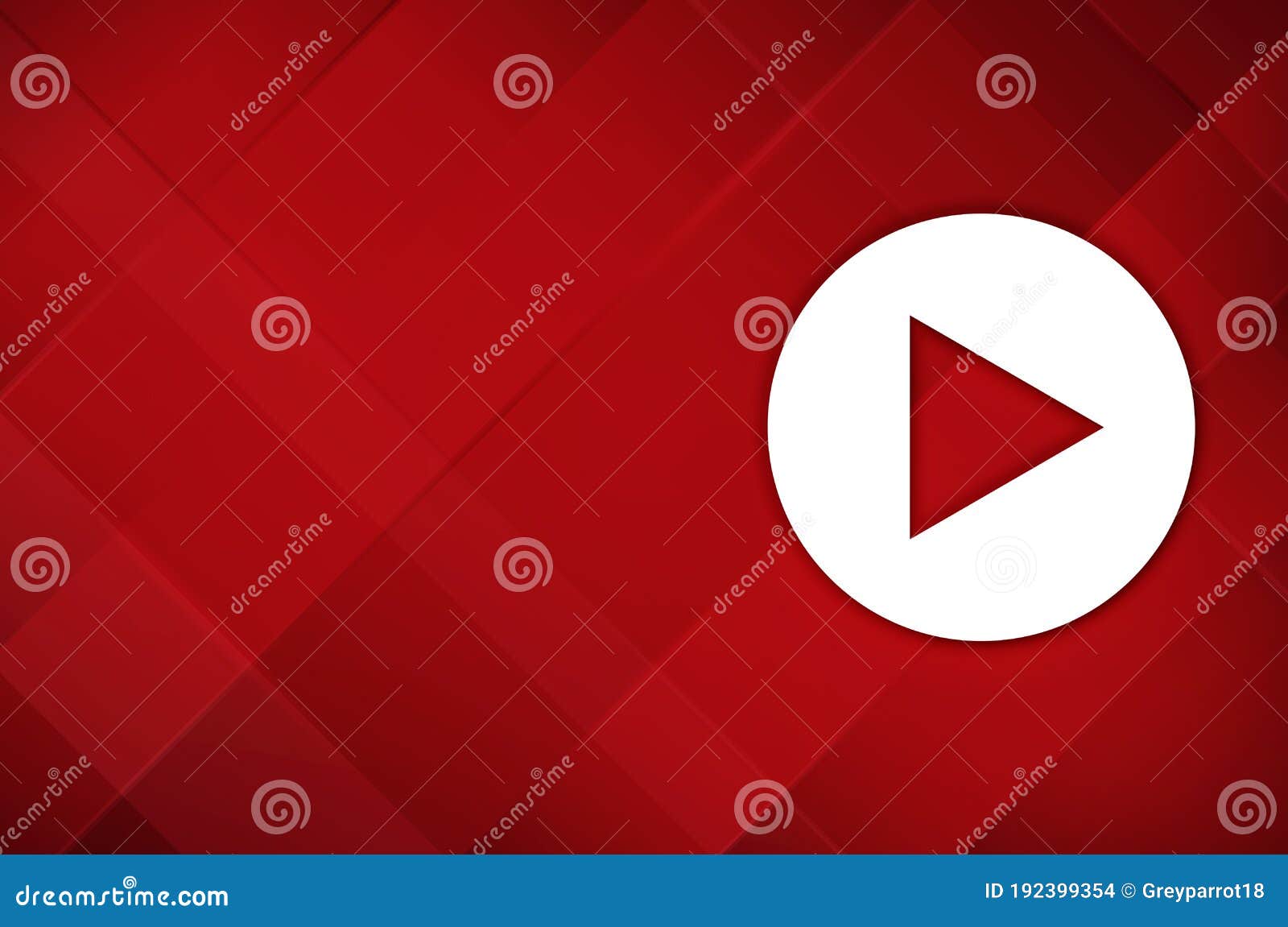 Play Icon Modern Layout Design Abstract Red Background Illustration ...