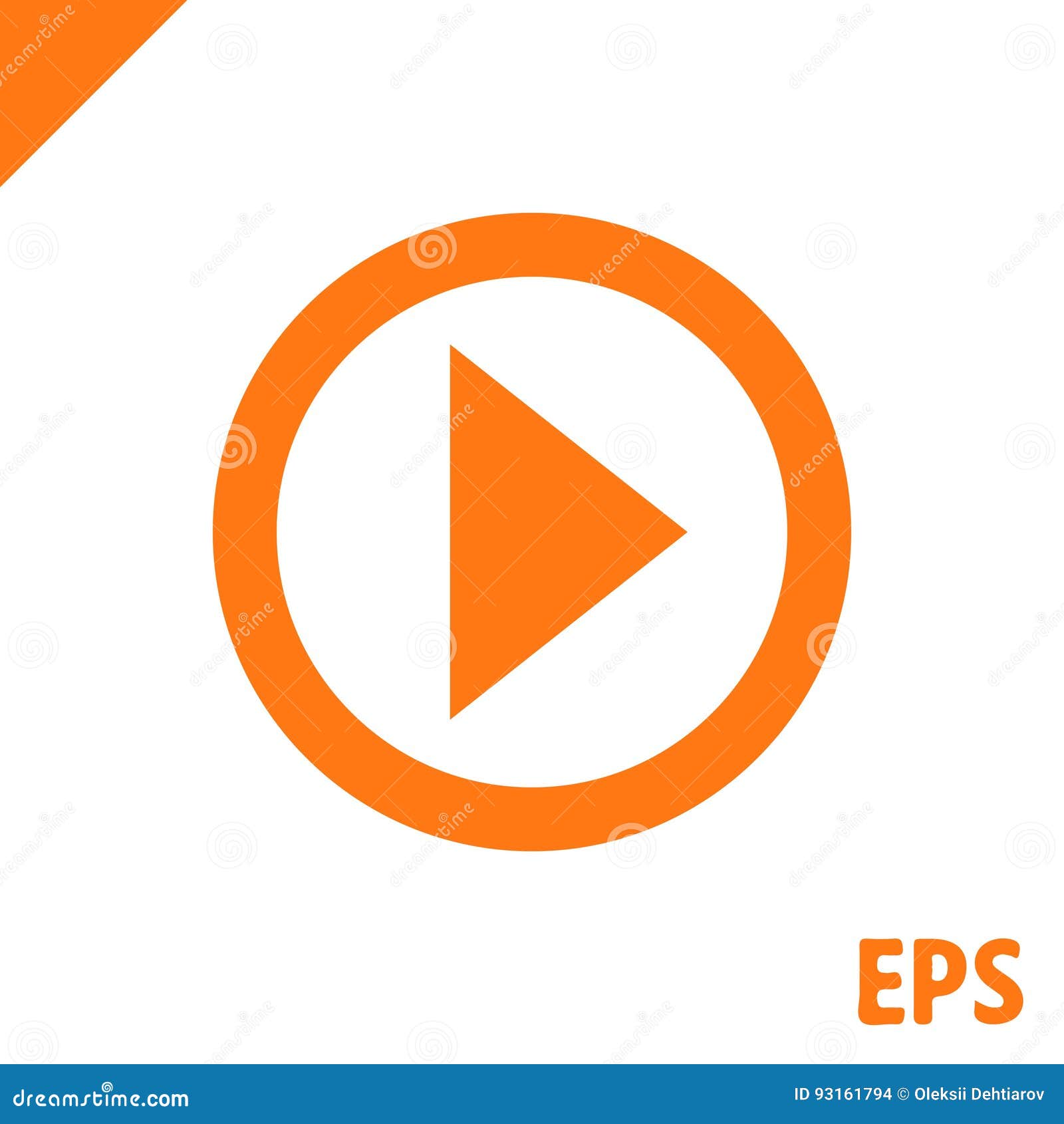 Play Icon Stock Vector Illustration Flat Design Stock Vector ...