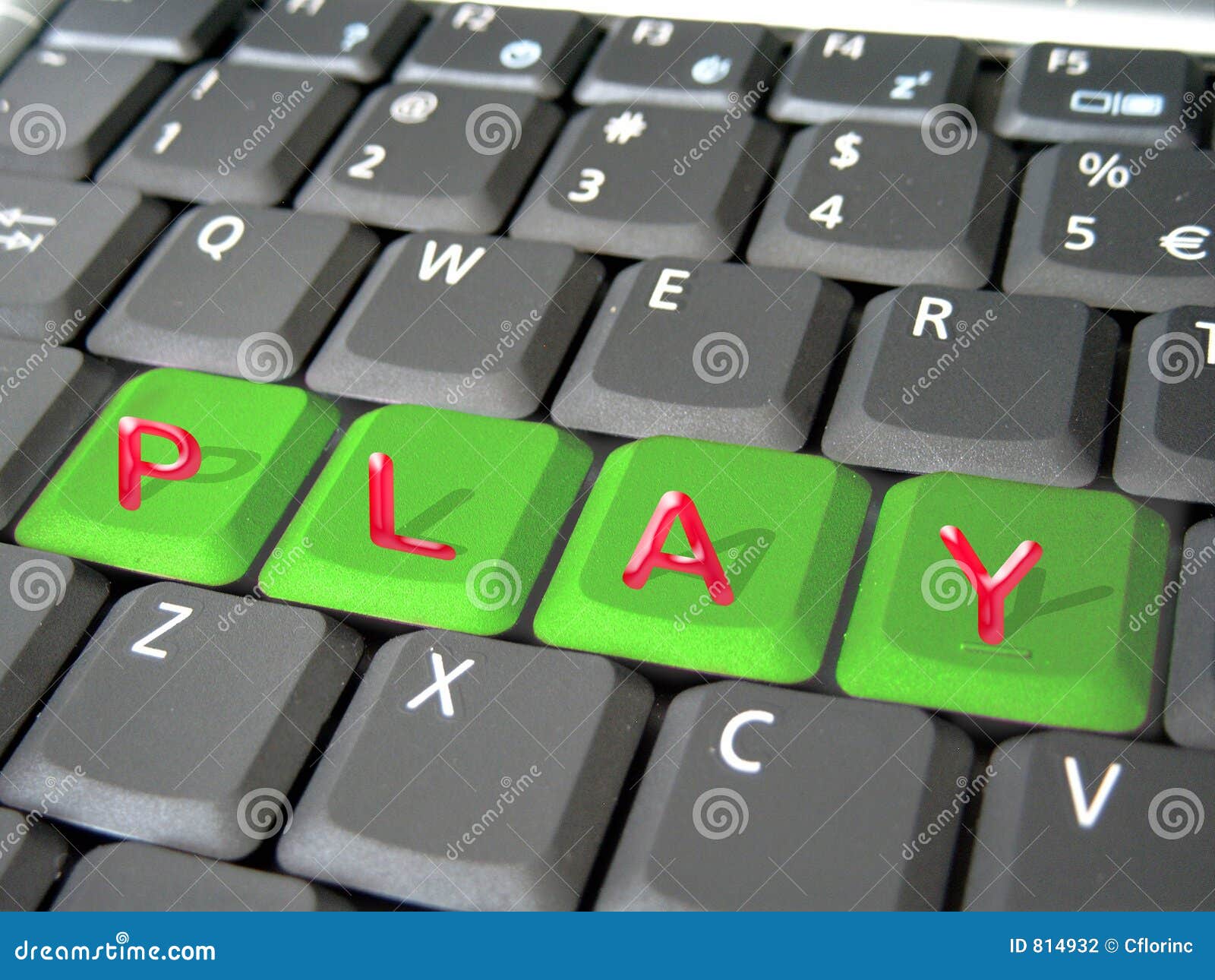 Play on a keyboard stock photo. Image of exclamation, request - 814932