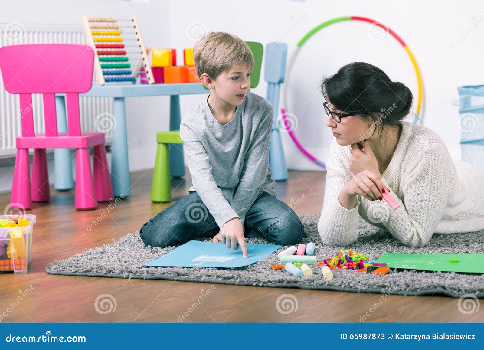 Play and Learn, this is Fun! Stock Image - Image of education, women ...