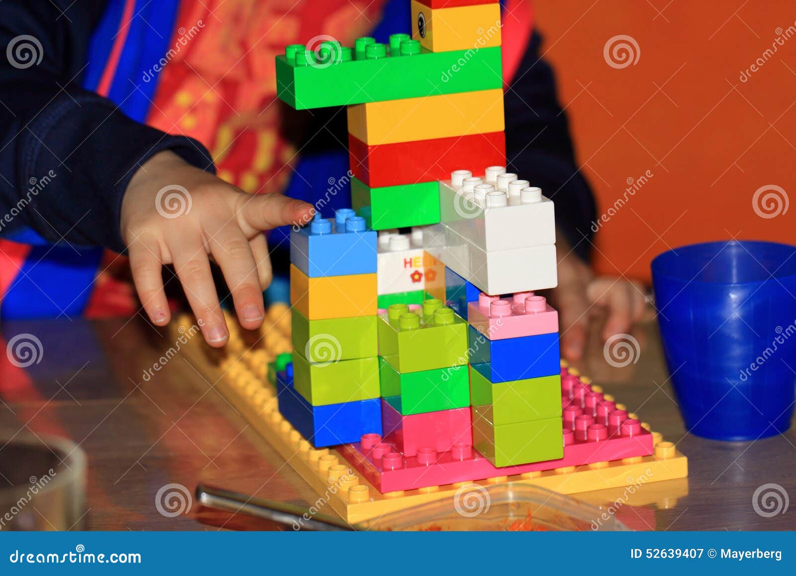 Play with Lego stock image. Image of child, construction - 52639407
