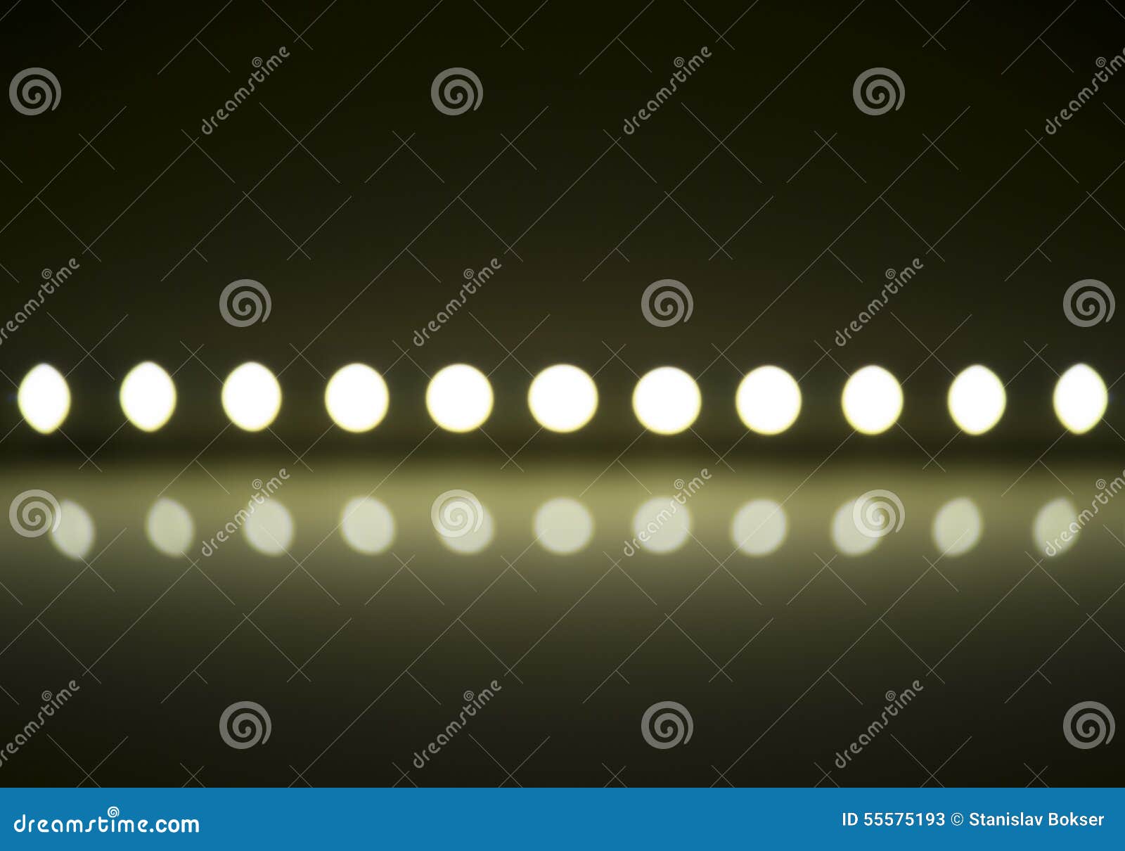 Play of Light on Defocusing Blur Led Lamps Stock Image - Image of ...