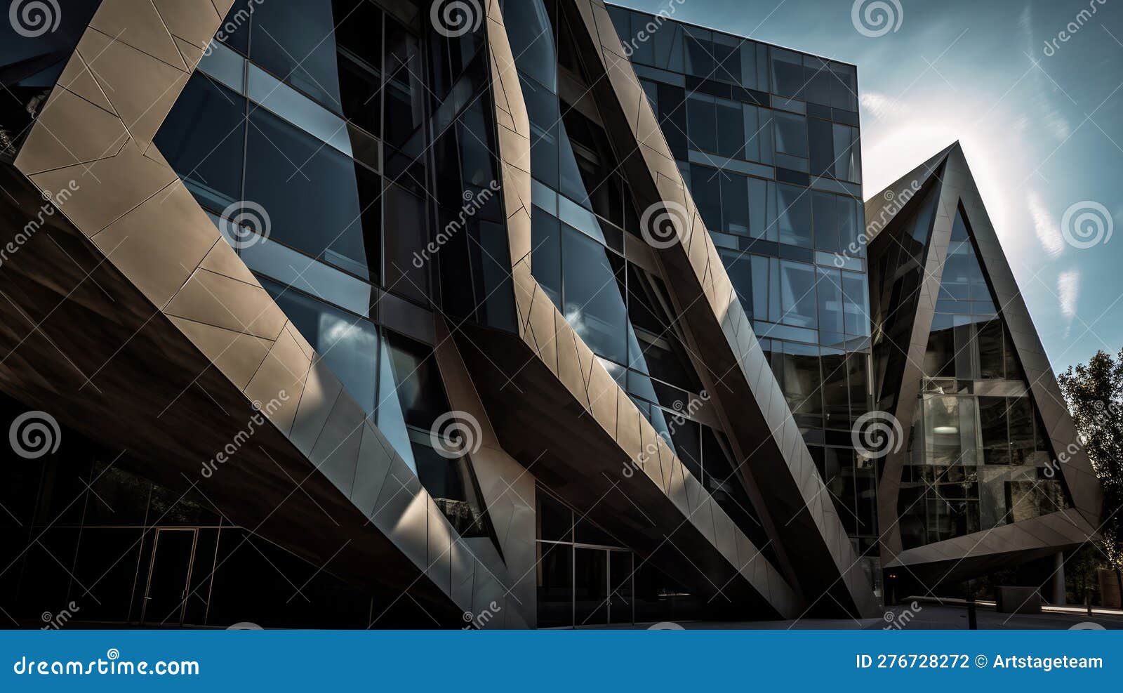 The Play of Light and Shadow on the Angular Forms of Building Creates ...