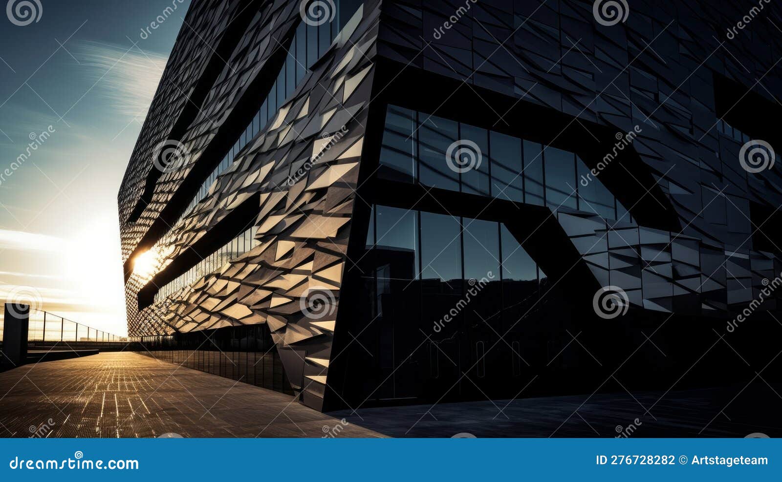 The Play of Light and Shadow on the Angular Forms of Building Creates ...