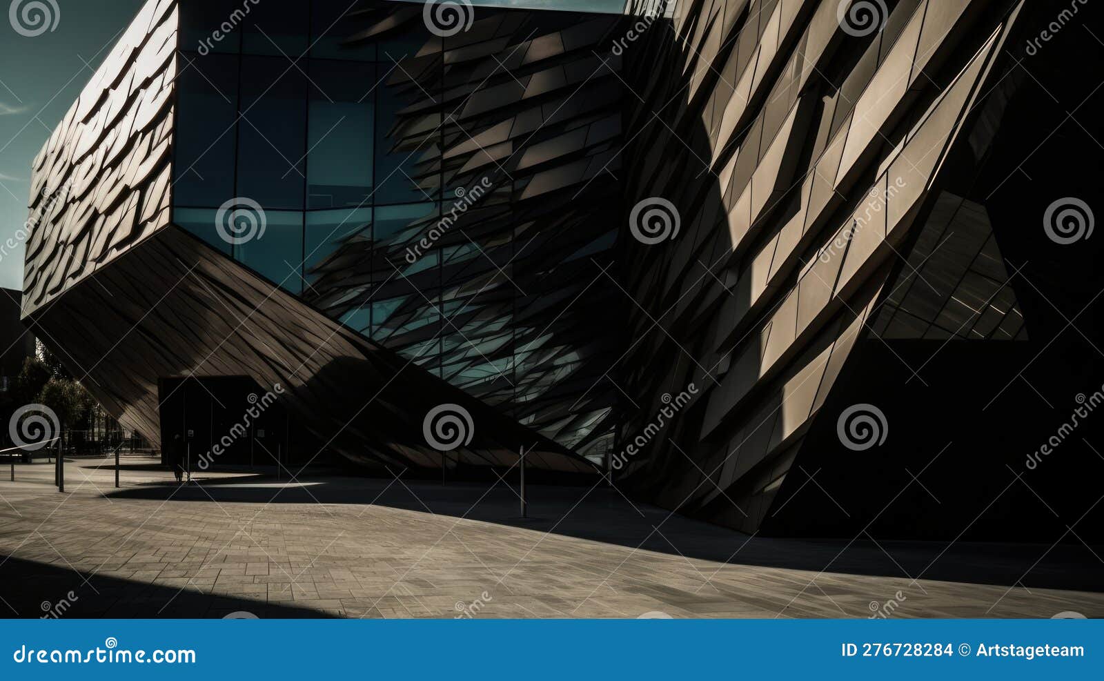 The Play of Light and Shadow on the Angular Forms of Building Creates ...