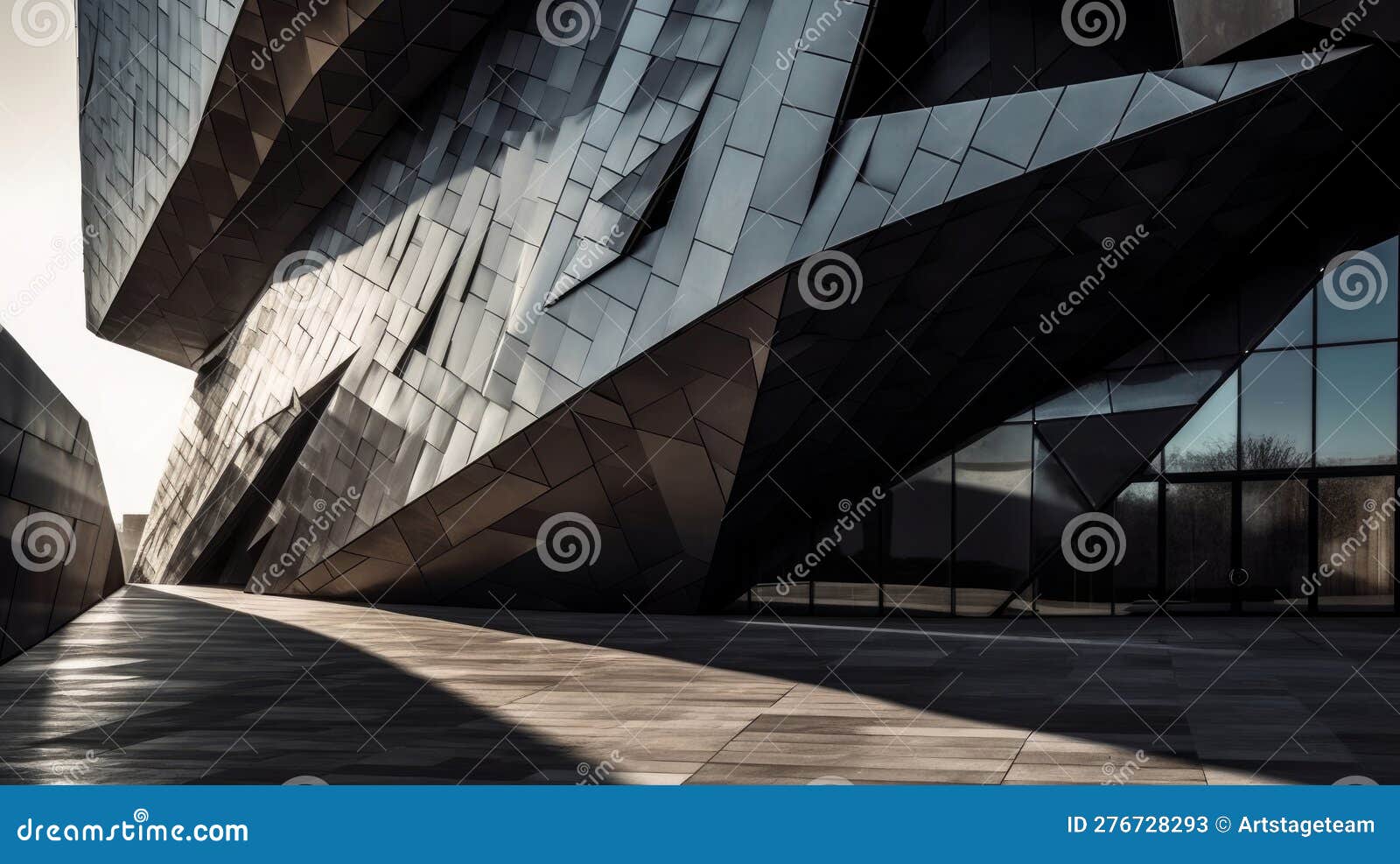 The Play of Light and Shadow on the Angular Forms of Building Creates ...