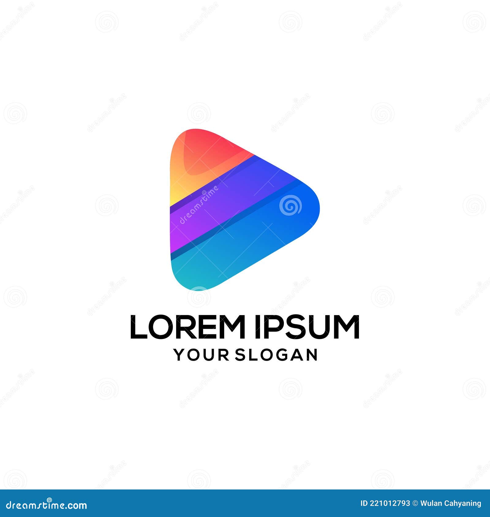 Play logo design stock vector. Illustration of branding - 221012793