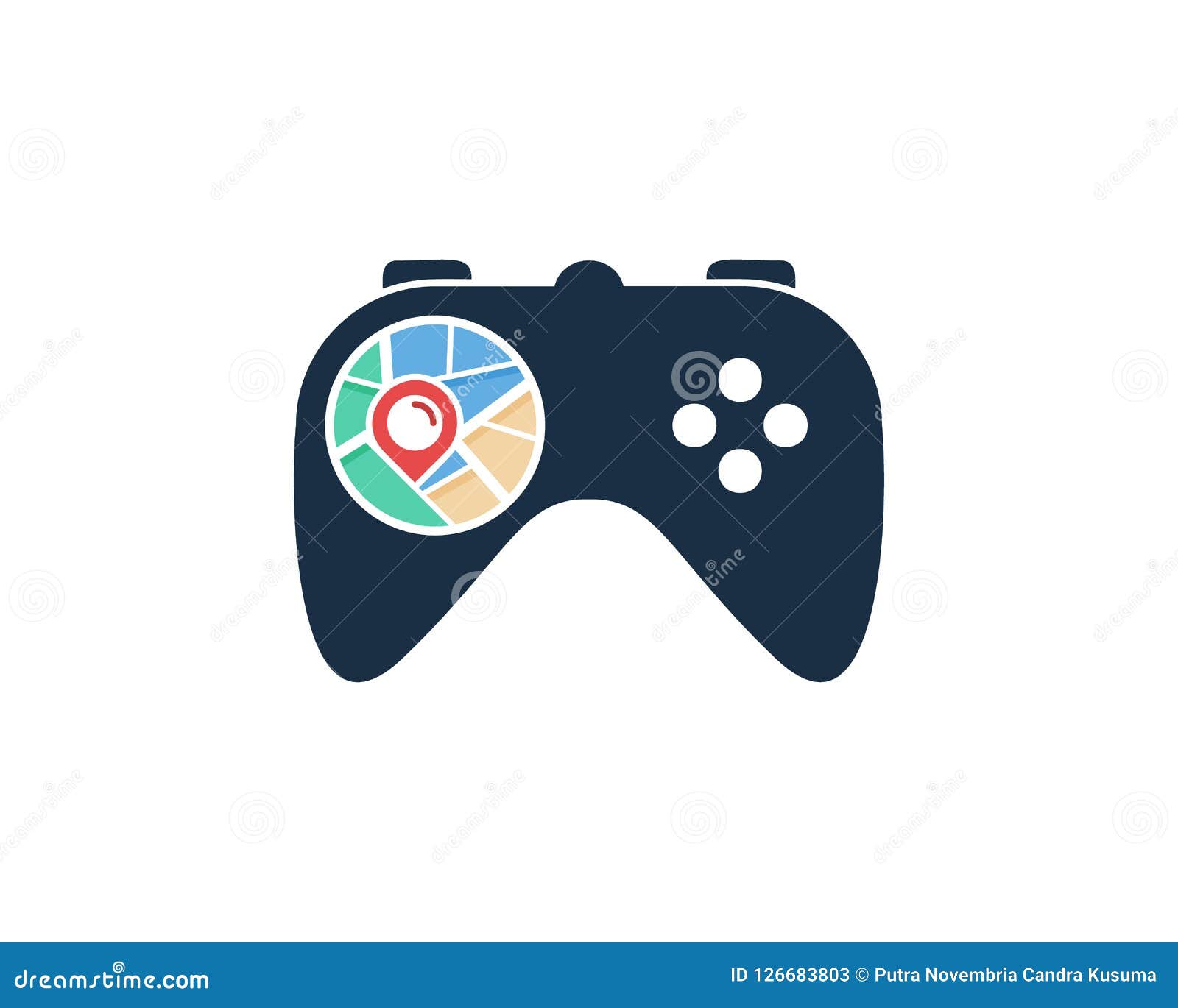 Play Map Logo Icon Design stock vector. Illustration of identity ...