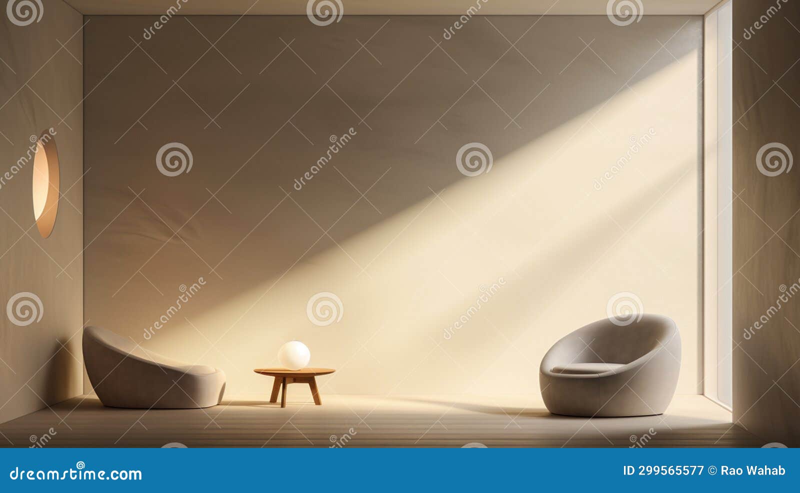 A Play of Minimalist Forms and To Evoke a Serene and Ambiance Stock ...