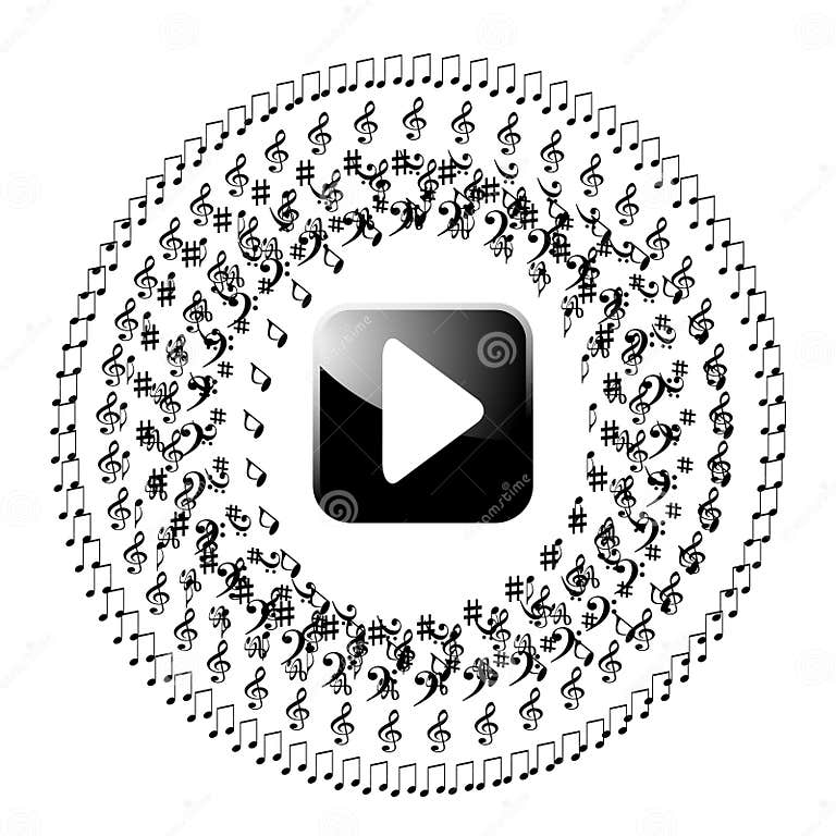 Play Music stock vector. Illustration of classic, concert - 42184384