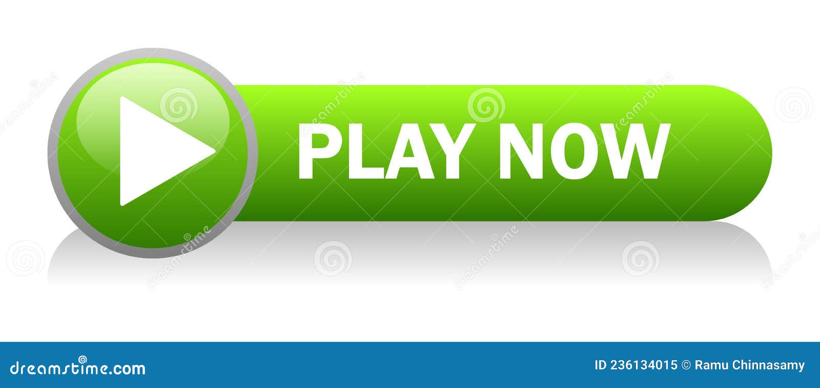 Play now button on white stock illustration. Illustration of front ...