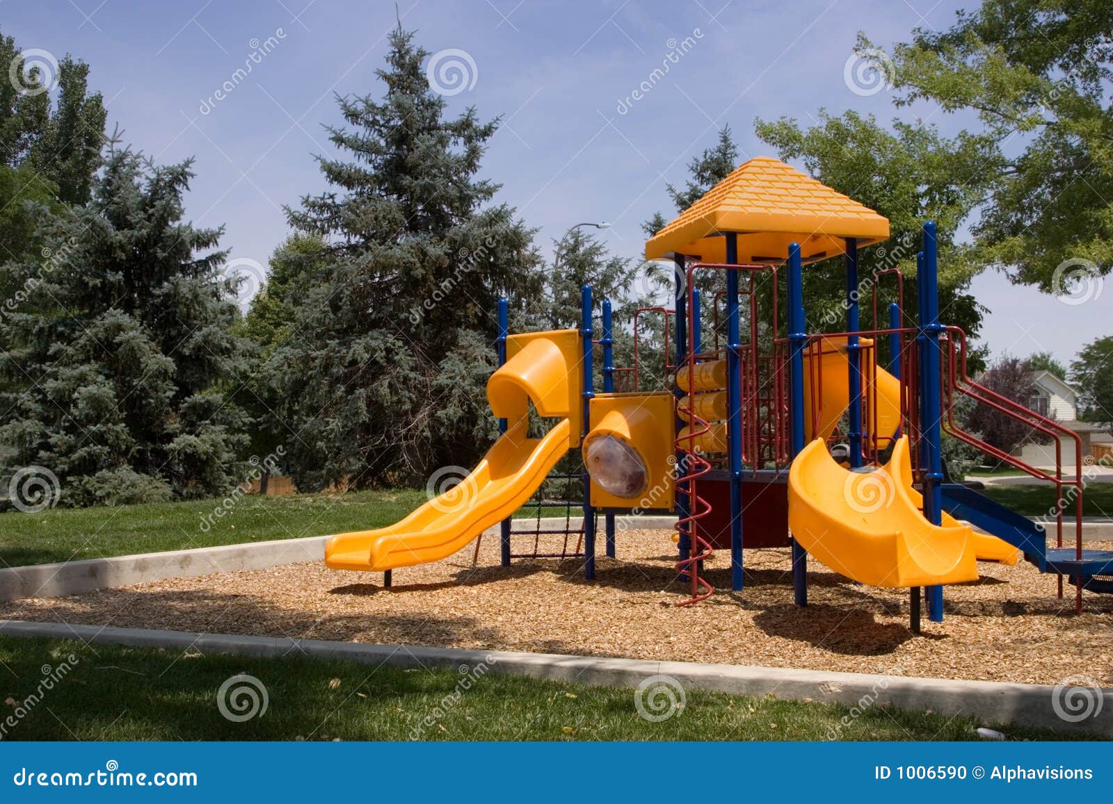 Play in the Park stock photo. Image of blue, lively, yellow - 1006590