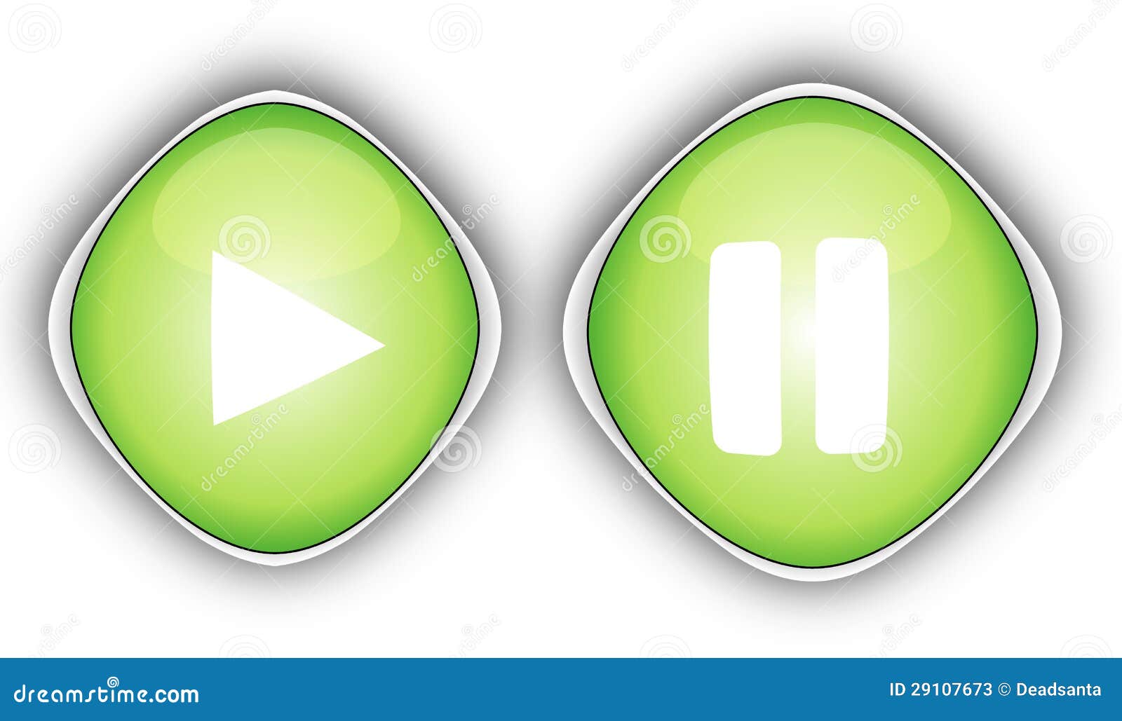 Play, Pause stock illustration. Illustration of side - 29107673