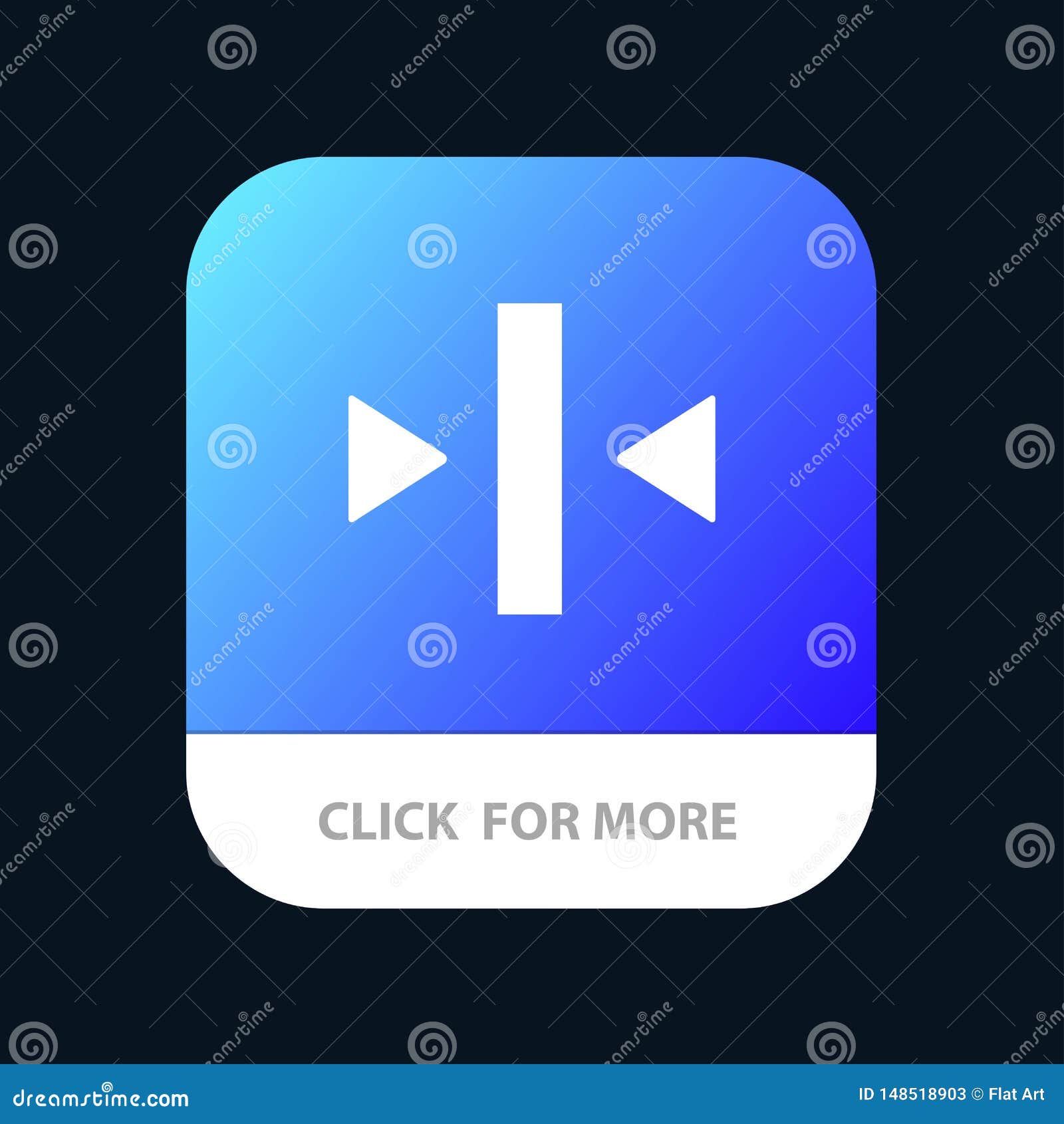 Play, Pause, Back, Media Mobile App Button. Android and IOS Glyph ...