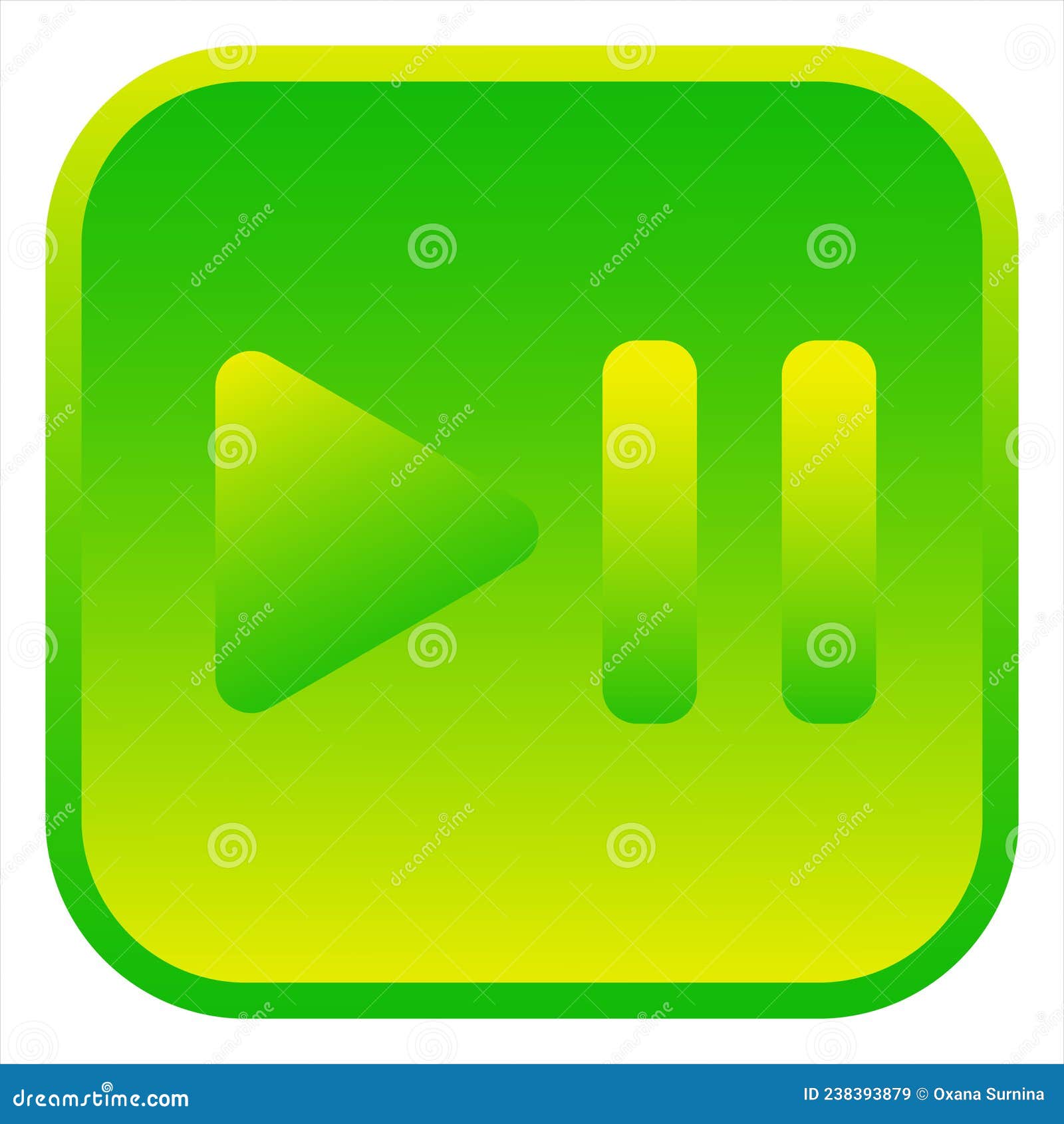 Play and Pause Sign. Isolated Web Icon. Stock Vector - Illustration of ...