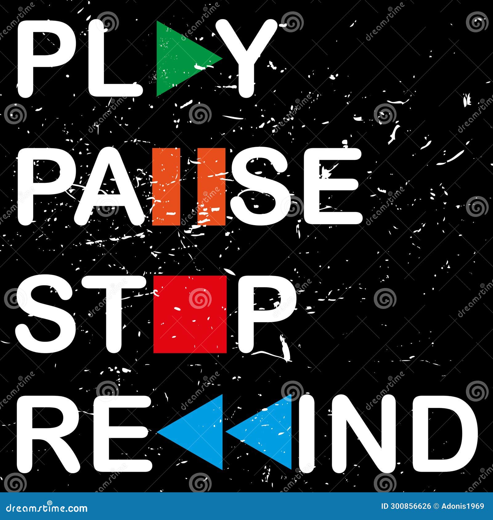 Play And Pause Vector Button Black Icons Isolated On Transparent ...