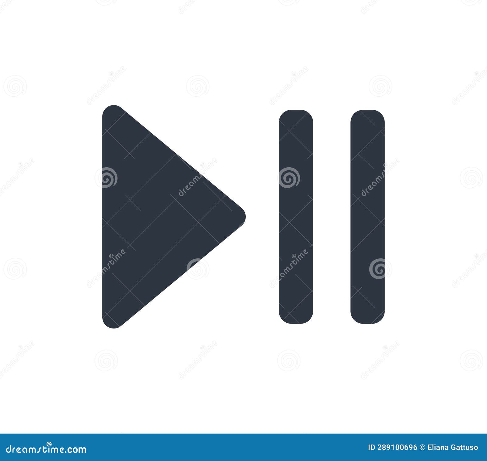 Play - Pause Symbol stock illustration. Illustration of multimedia ...