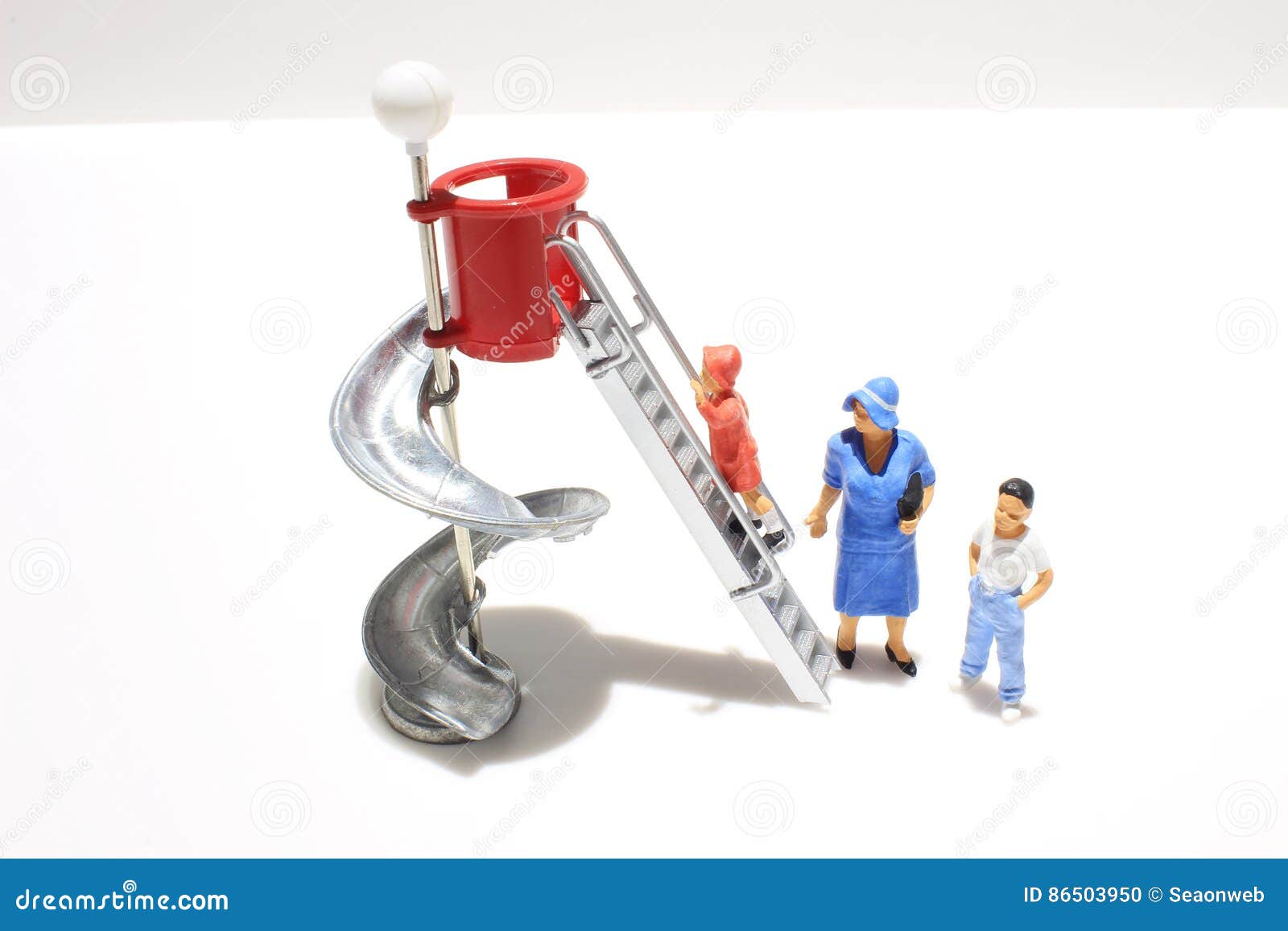 Play at Playground Park Outdoor Figure Stock Photo - Image of slide ...