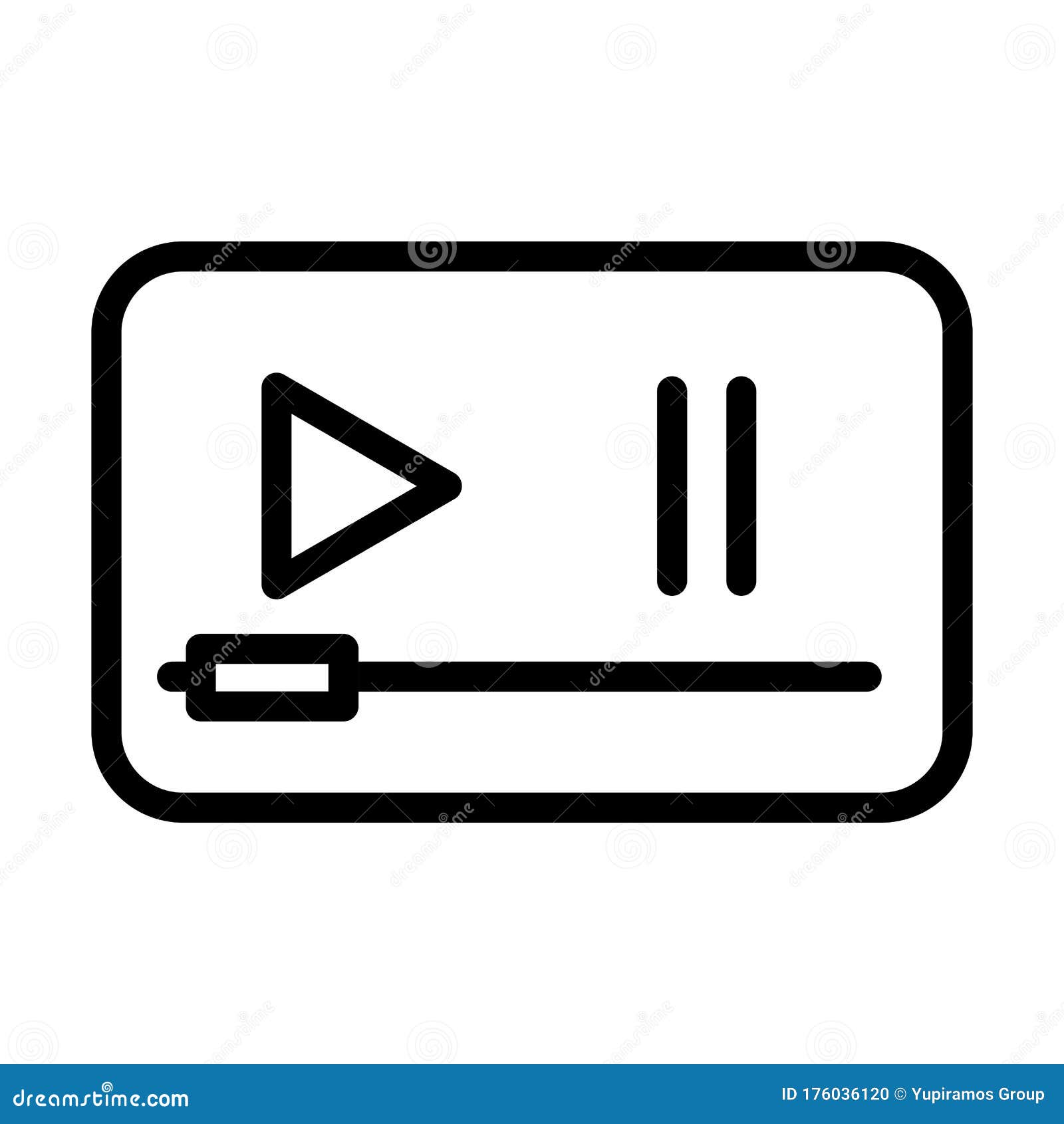Play and Puse Button Sound Line Style Icon Stock Vector - Illustration ... Play and Puse Button Sound Line Style Icon Stock Vector - Illustration ...